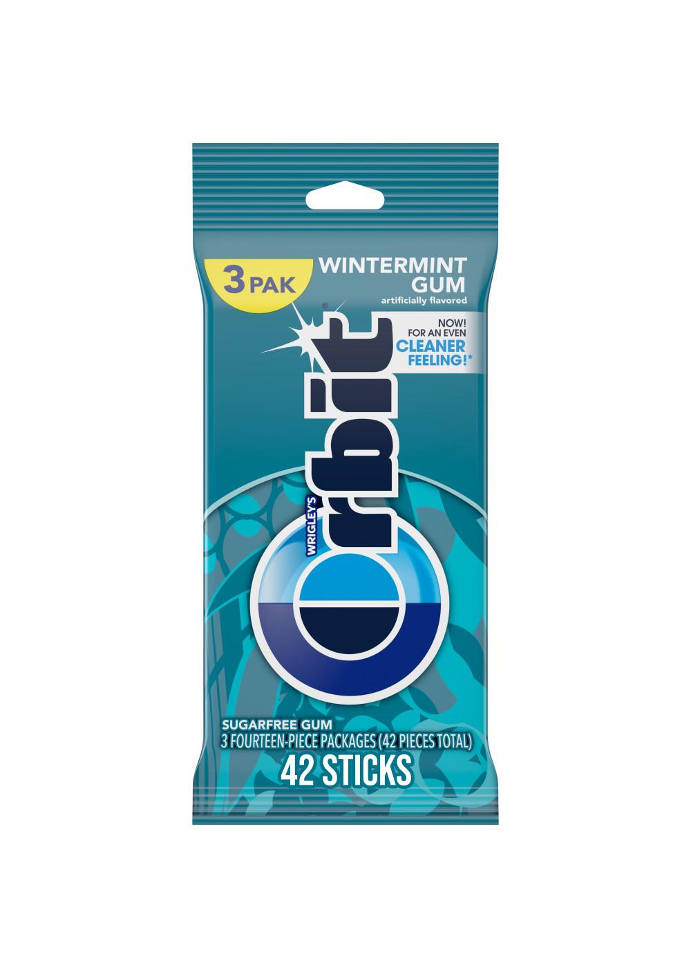 Orbit Sugarfree Chewing Gum - Wintermint, 3 Pk - Shop Gum & mints at H-E-B