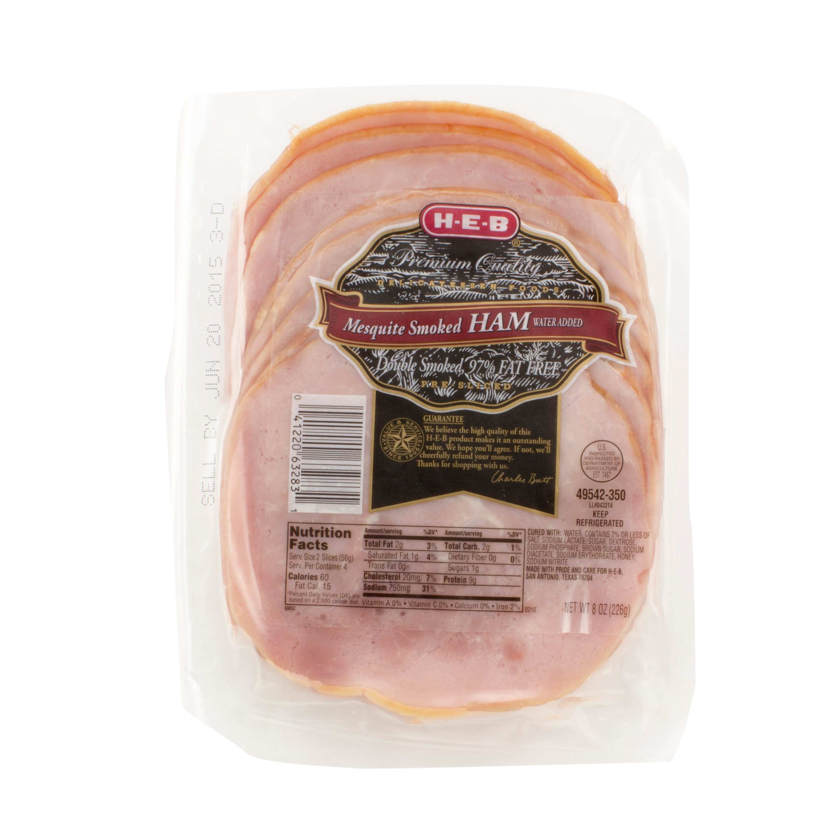 H-E-B Mesquite Smoked Ham Slices - Shop Meat at H-E-B