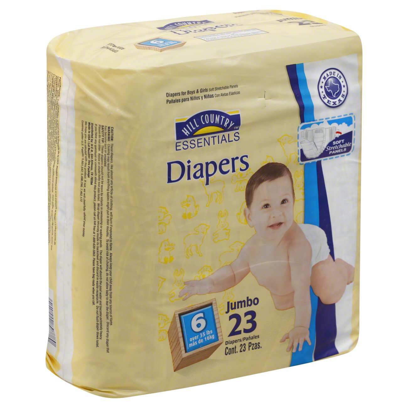 Hill Country Essentials Boys & Girls Jumbo Pack Diapers - Size 6 - Shop ...