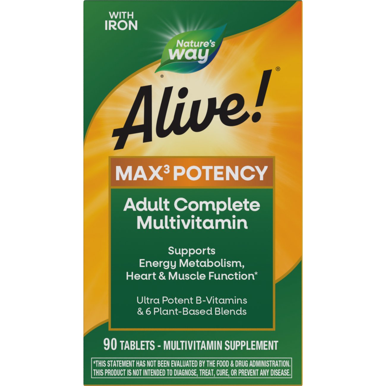 Nature's Way Alive! Max3 Potency Adult Complete Multivitamin Tablets - Shop Multivitamins at H-E-B