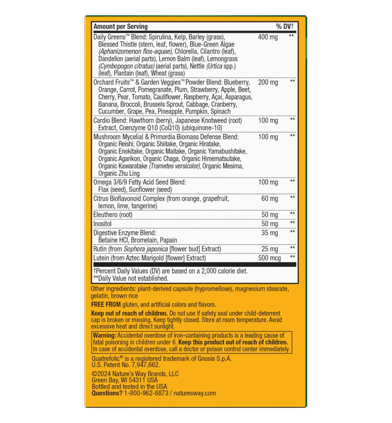 Nature's Way Alive! Max6 Max Potency Adult Complete Multivitamin ...