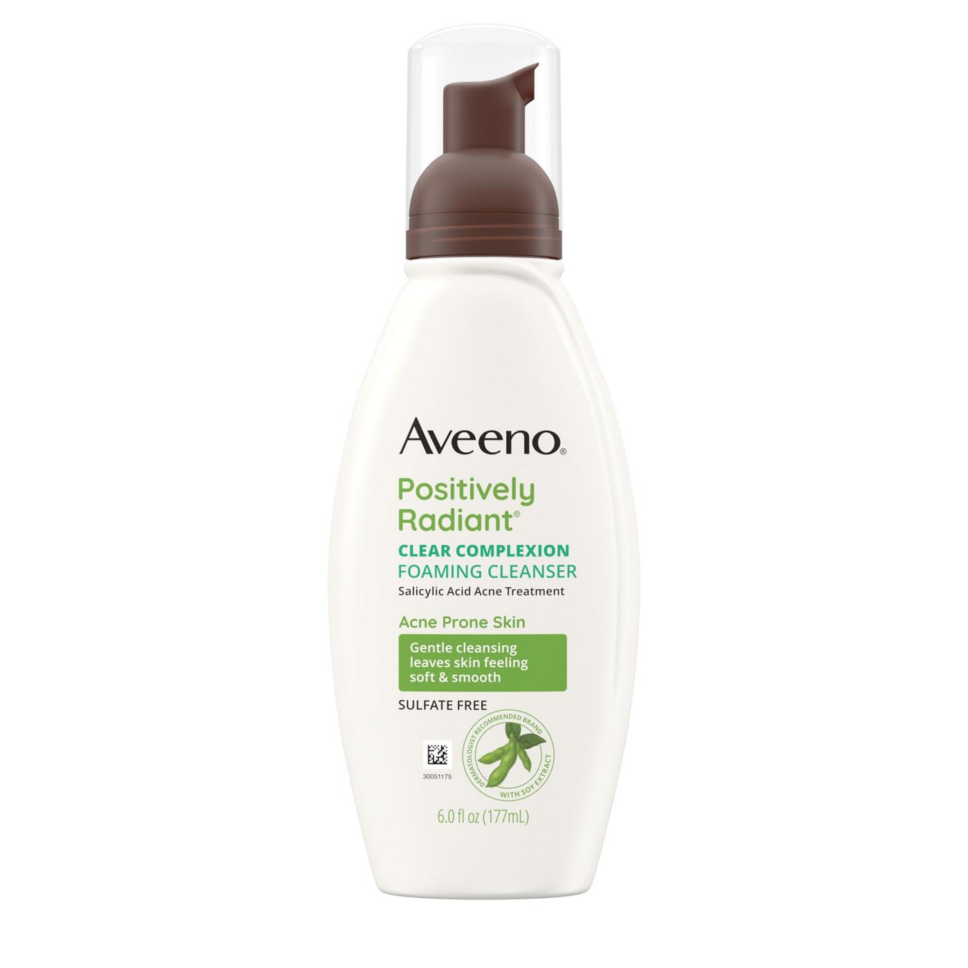 Aveeno Positively Radiant Clear Complexion Foaming Cleanser - Shop ...