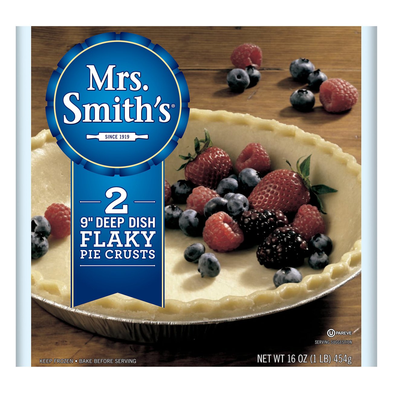 Mrs. Smith's 9 in Flaky Homestyle Deep Dish Pie Shells - Shop Desserts ...