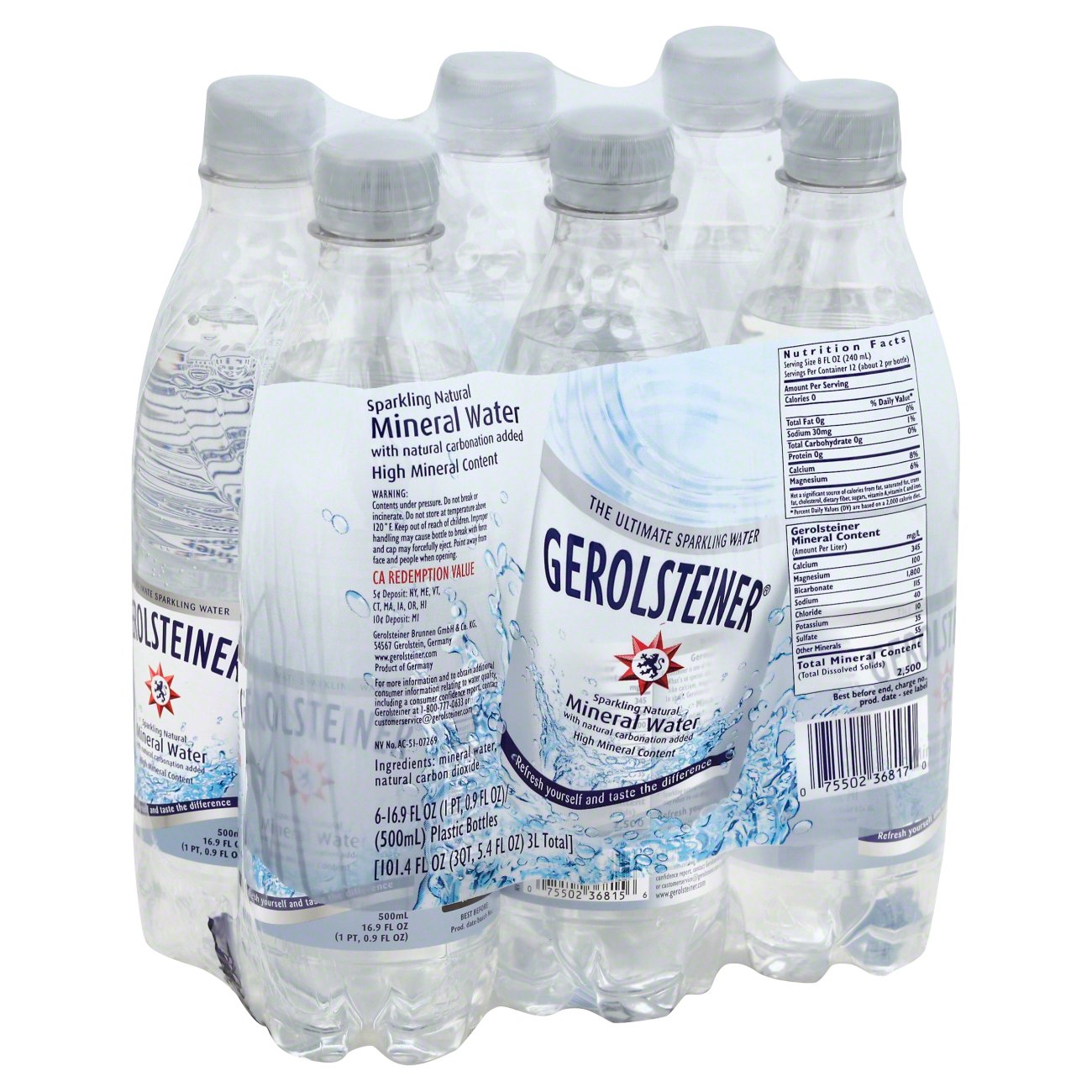 Gerolsteiner Mineral Water - Shop Water at H-E-B