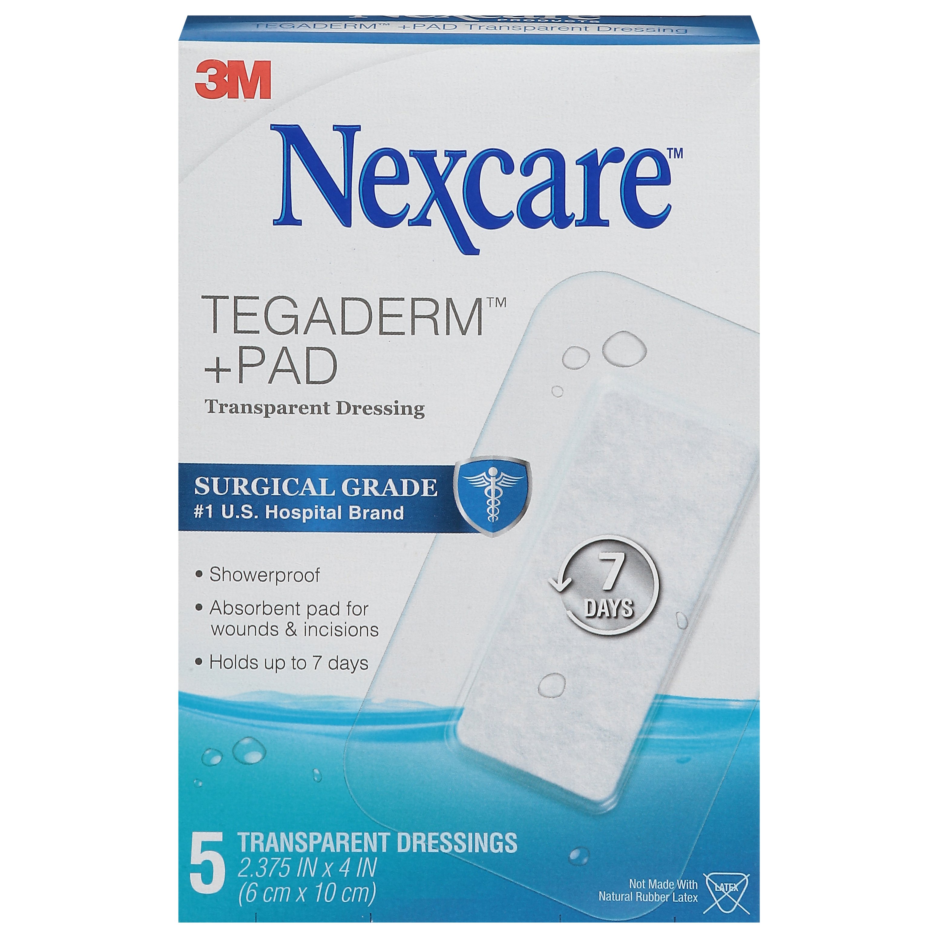 Nexcare Tegaderm + Pad Waterproof Tegaderm + Pad Transparent Dressings ...