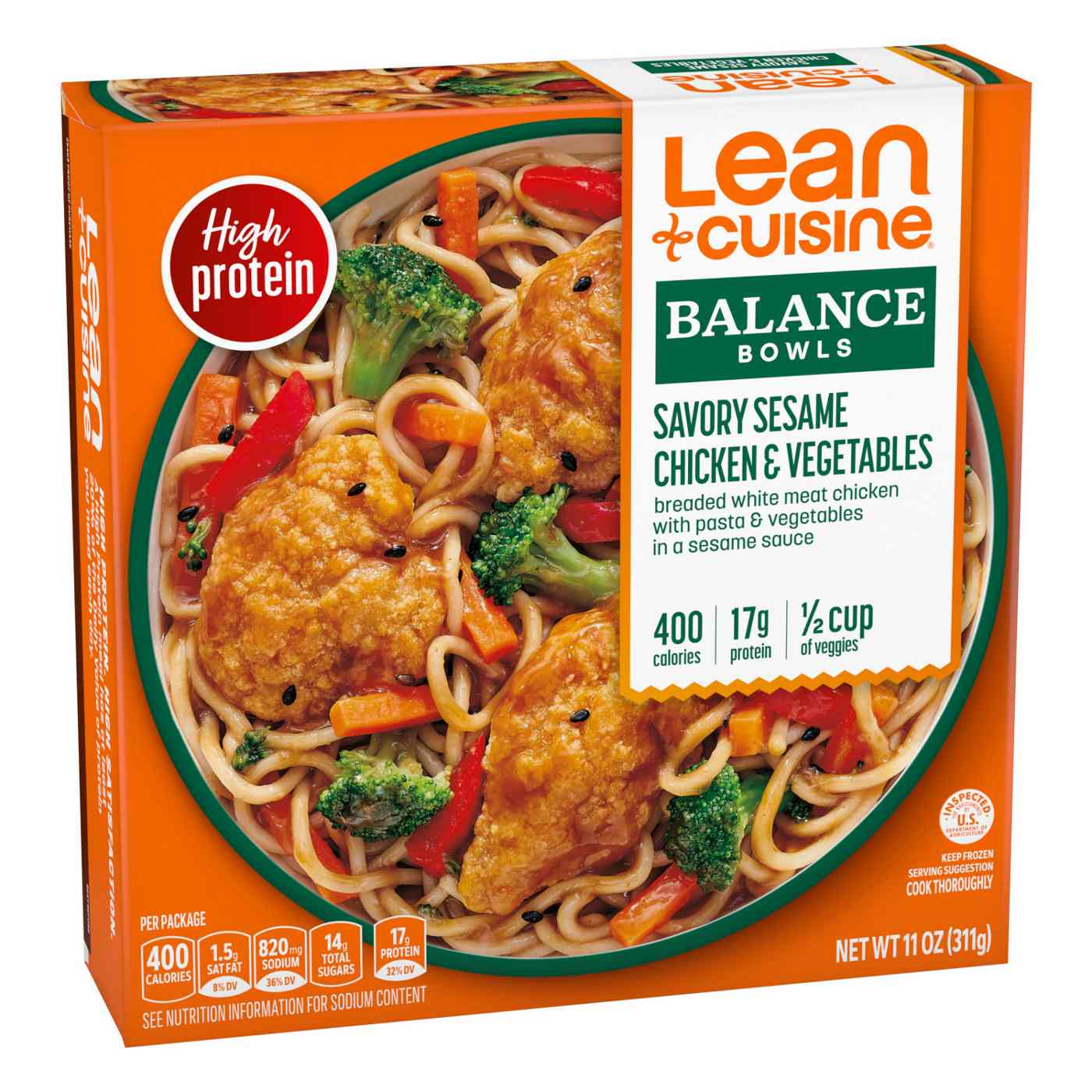 Lean Cuisine 15g Protein Sesame Chicken Frozen Meal - Shop Entrees ...