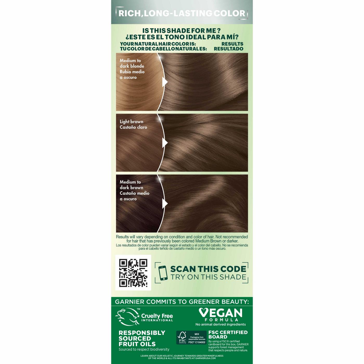 Garnier Nutrisse Nourishing Hair Color Creme - 61 Light Ash Brown (Iced ...