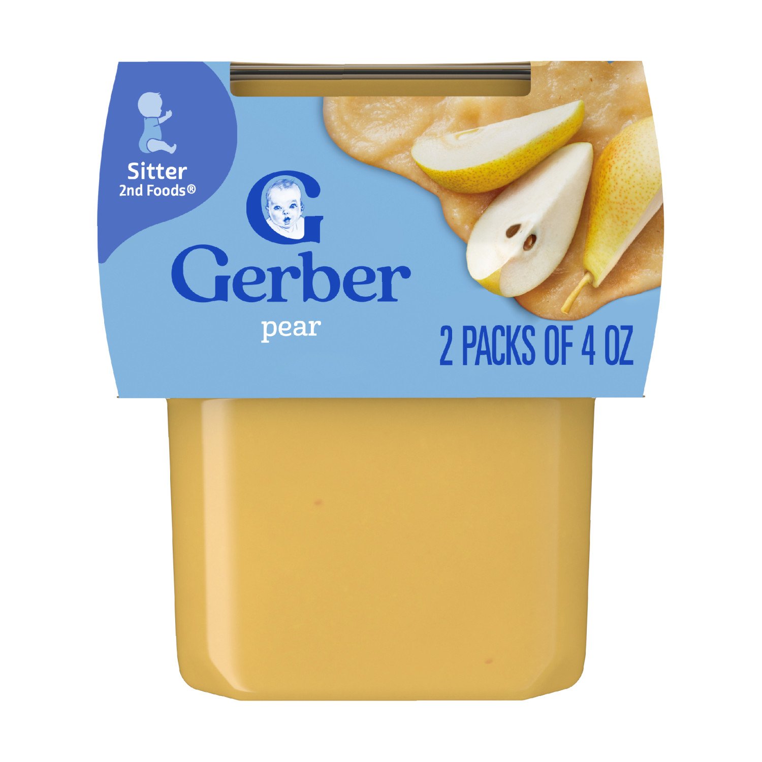 Gerber Stage 2 Baby Food - Pear, 4 oz Tubs - Shop Baby food at H-E-B