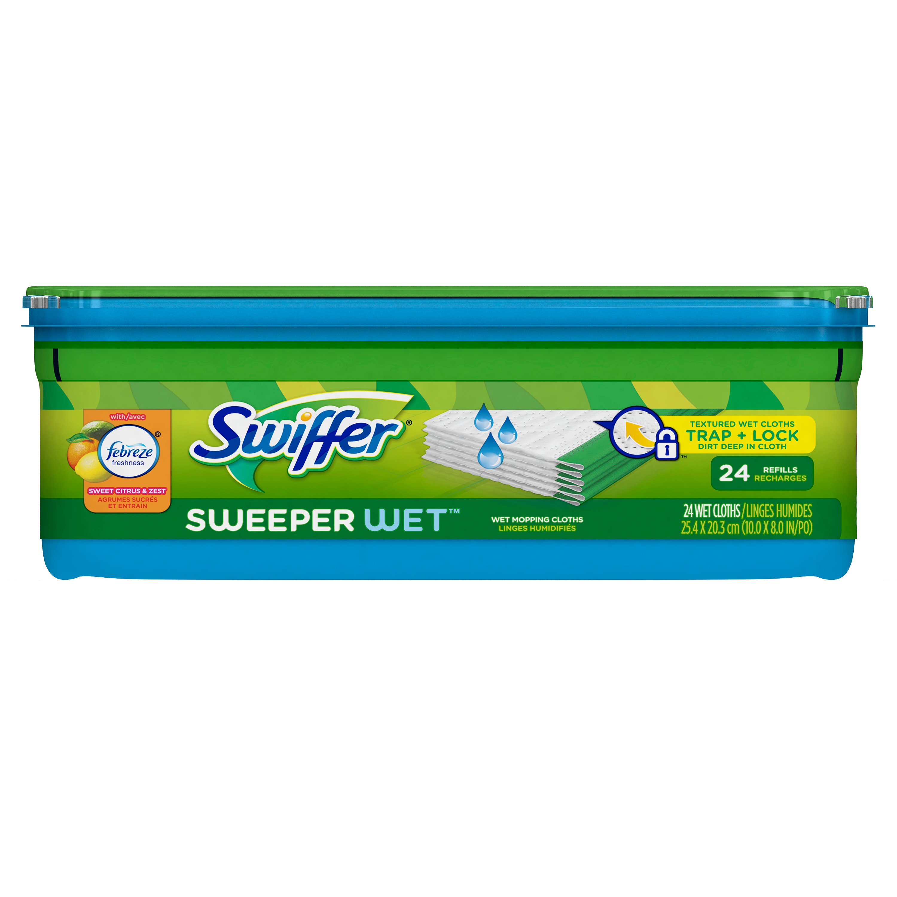 Swiffer Sweeper Wet Sweet Citrus and Zest Mopping Refills - Shop Mops ...