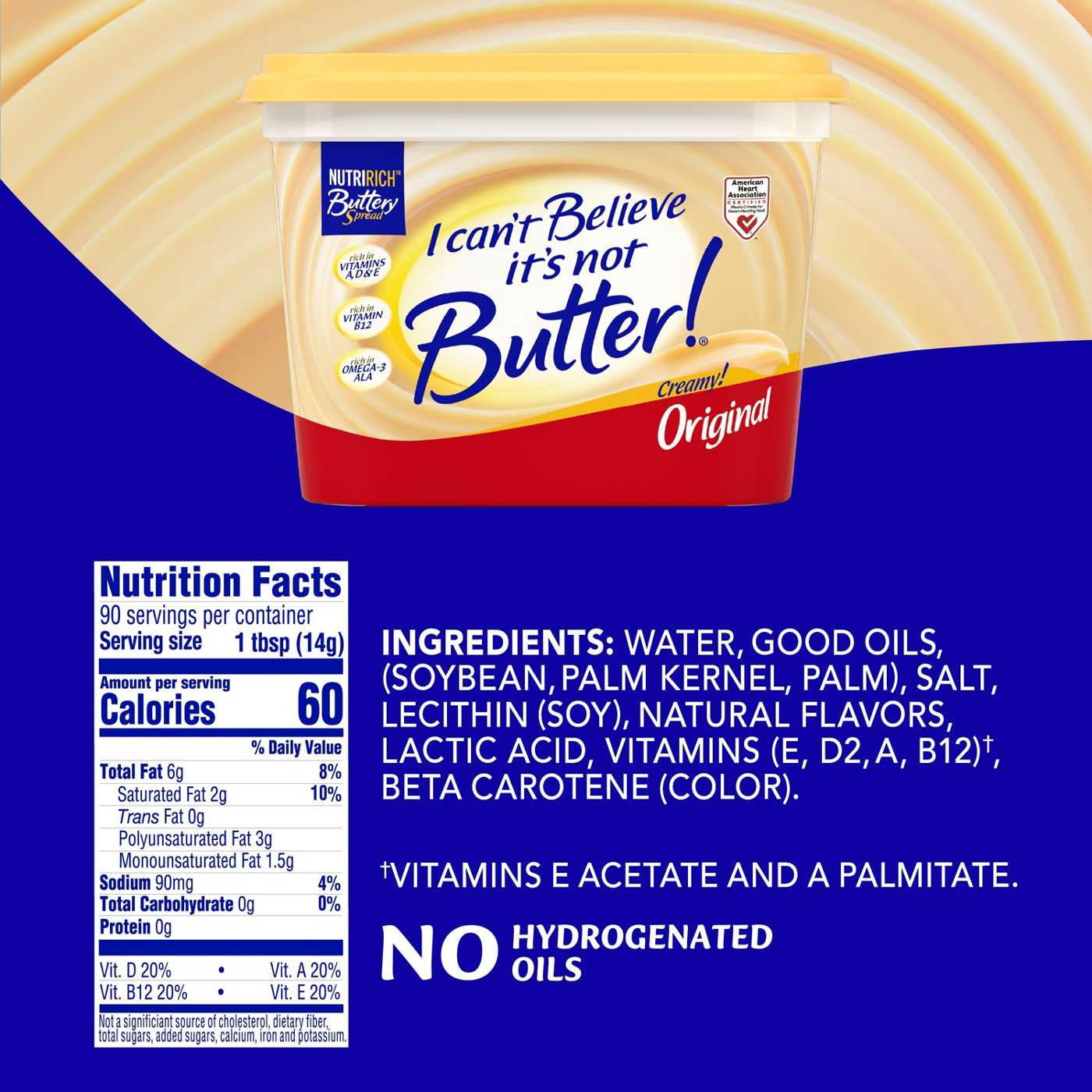 I Can't Believe It's Not Butter! Original Spread - Shop Butter ...