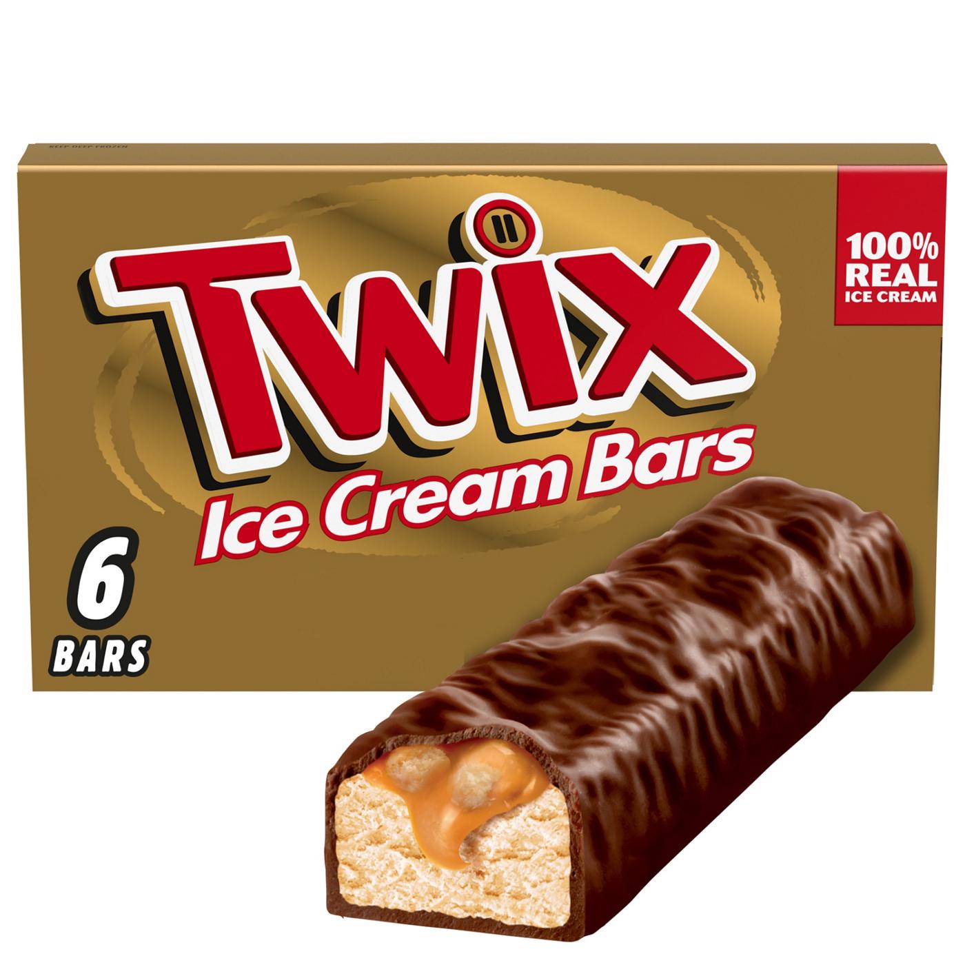 Twix Vanilla Caramel Chocolatey Cookie Ice Cream Bars - Shop Bars ...