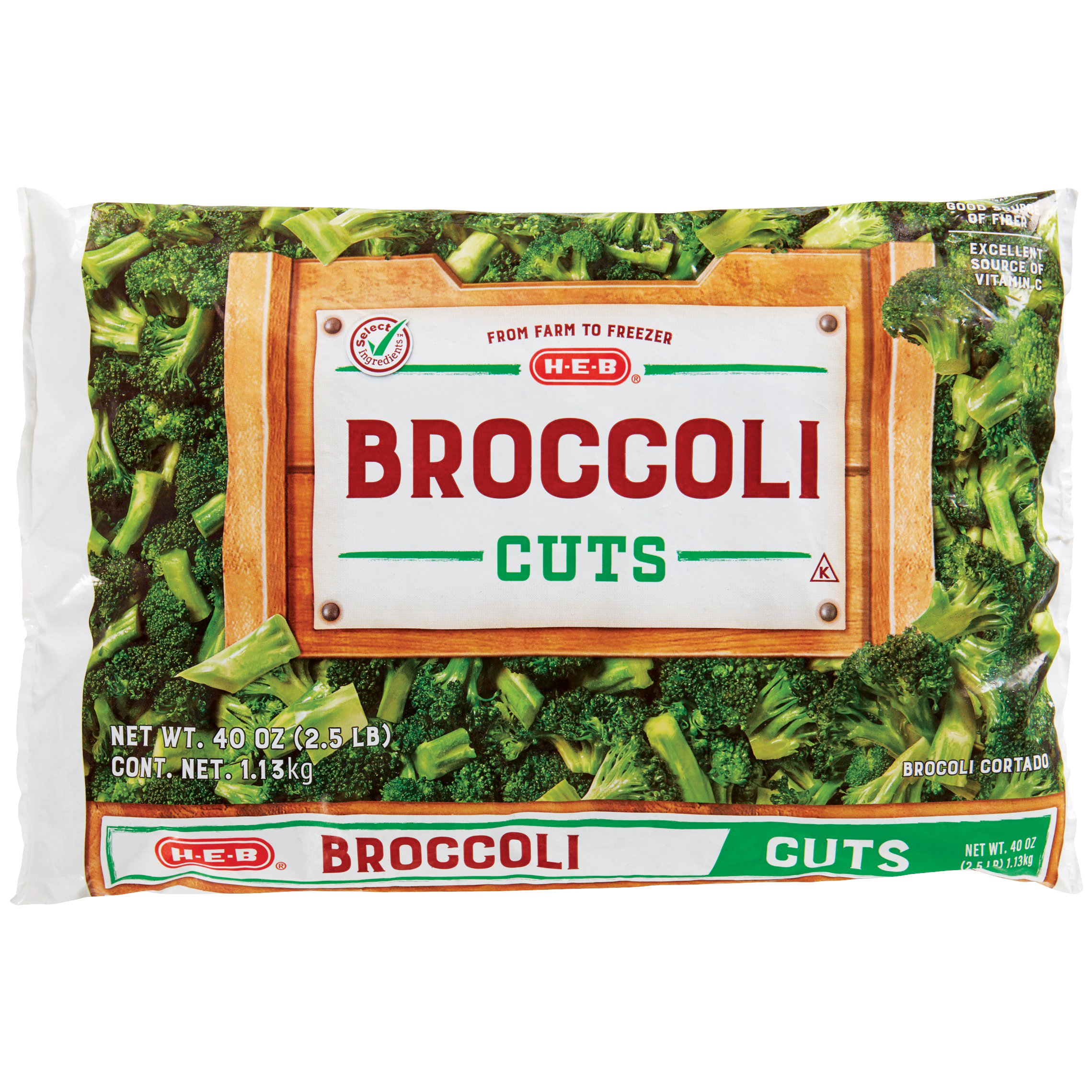 H-E-B Frozen Broccoli Cuts - Shop Vegetables at H-E-B