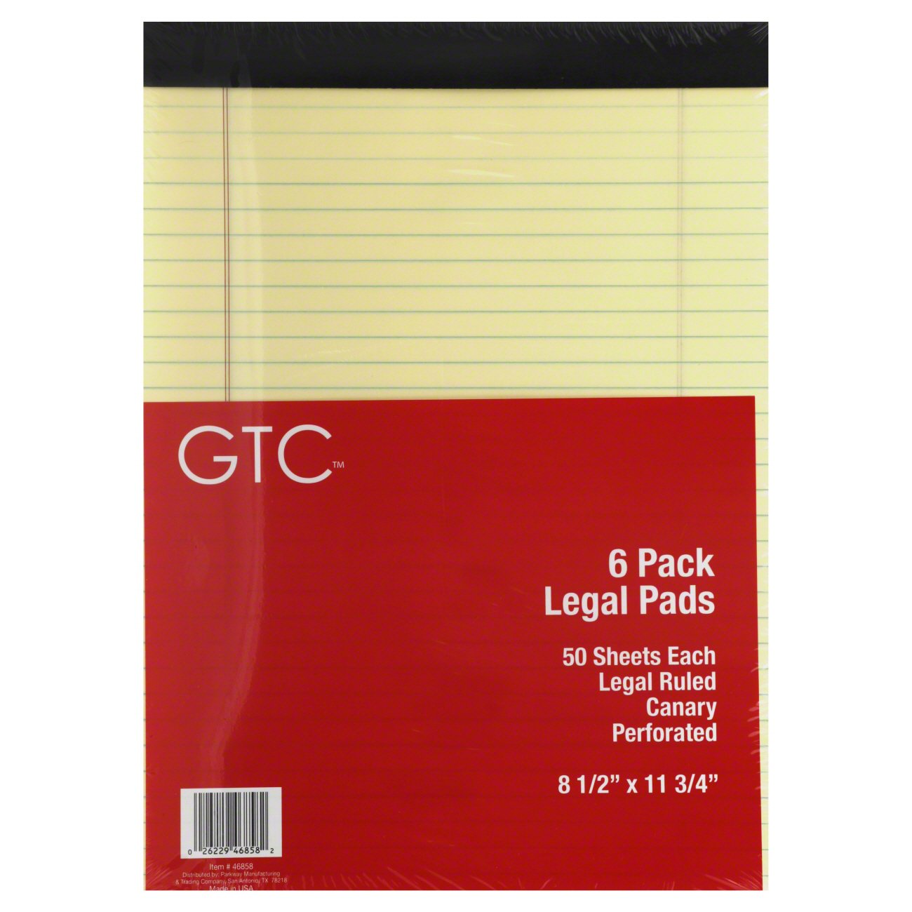 GTC Canary Legal Ruled Legal Pads 50 Sheets, 8.5 in x 11.75 in - Shop ...