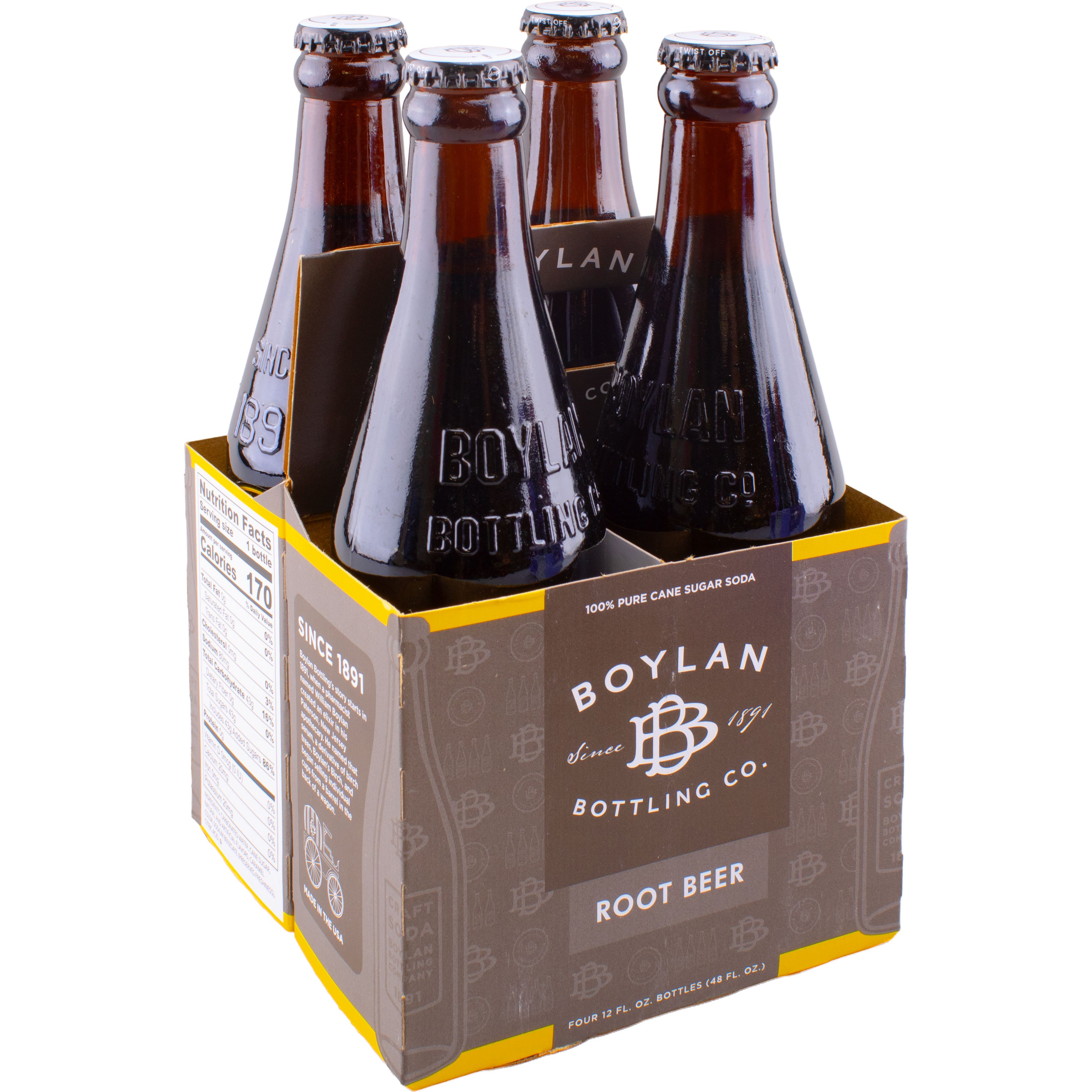 Boylan Bottling Co. Root Beer Soda 4 pk Bottles, 12 oz | Central Market ...