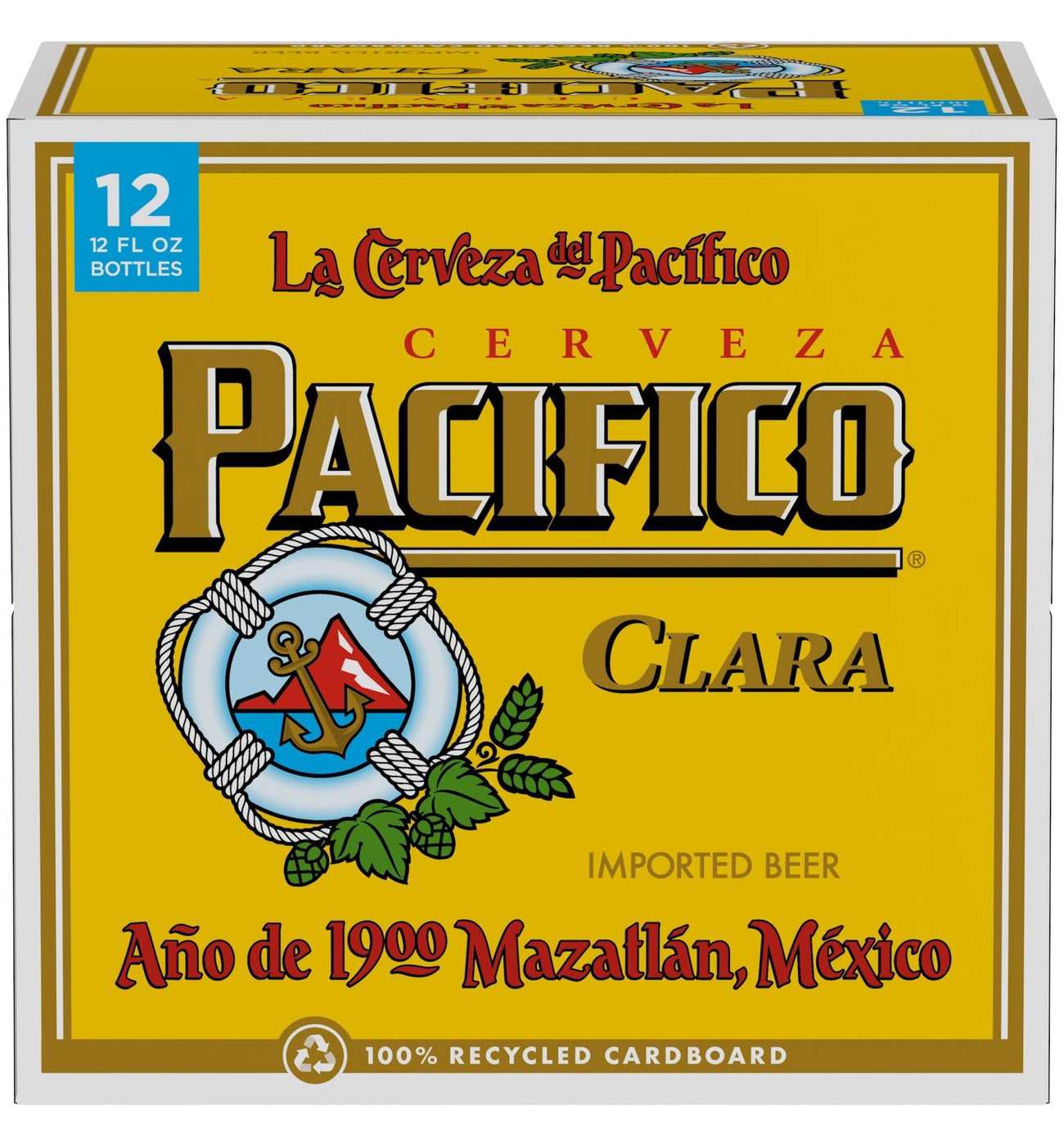 Pacifico Clara Mexican Lager Import Beer 12 oz Bottles, 12 pk - Shop ...