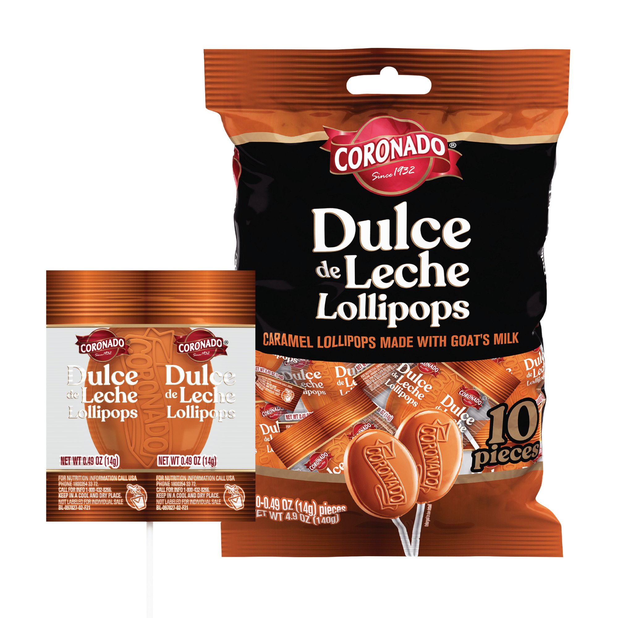 Coronado Dulce de Leche Cajeta Caramel Lollipops - Shop Candy at H-E-B