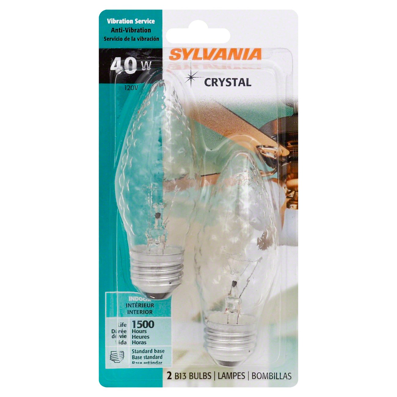 Sylvania B13 40-Watt Crystal Indoor Light Bulbs - Shop Light bulbs at H-E-B