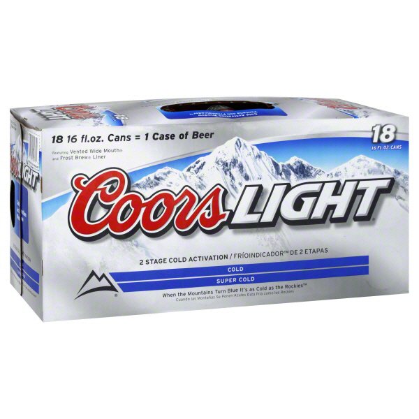 Coors Light Beer 18 PK Cans - Shop Beer & Wine at H-E-B