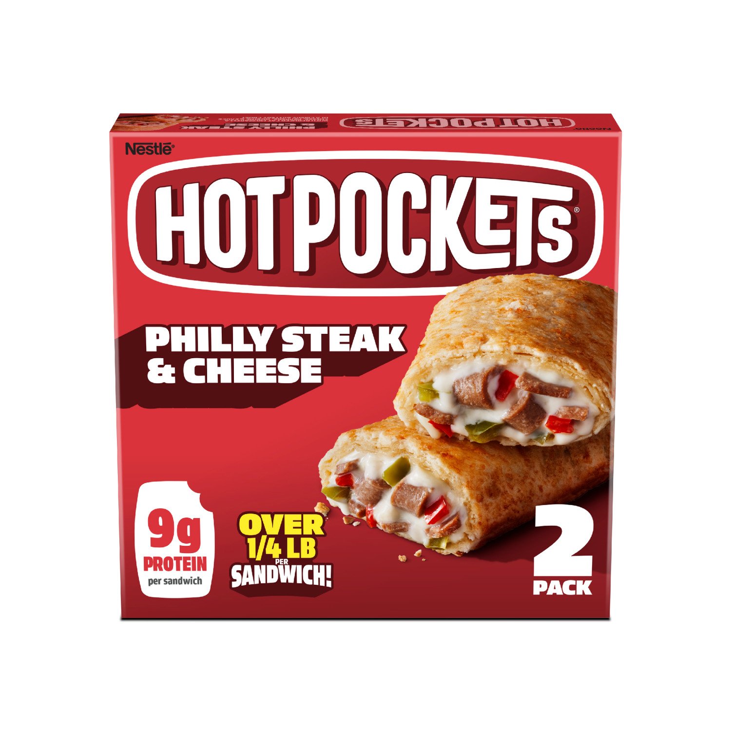 Hot Pockets Philly Steak & Cheese with Seasoned Crust Sandwiches - Shop ...