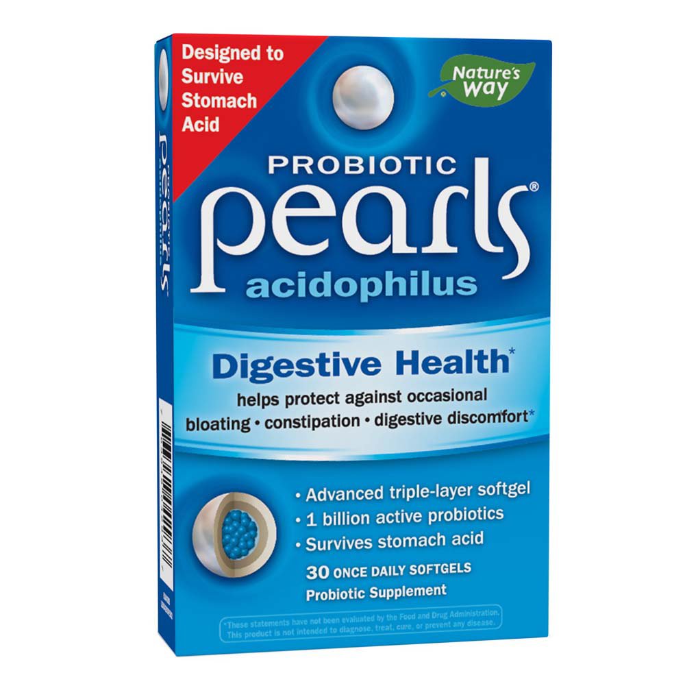 Nature's Way Probiotic Pearls Acidophilus Softgels - Shop Diet ...