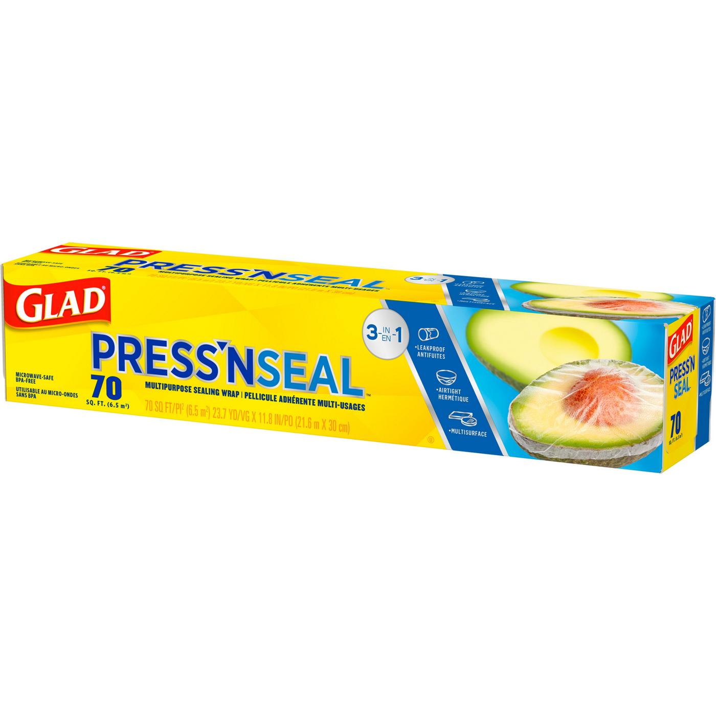 Glad Press'n Seal Multipurpose Sealing Wrap - Shop Foil & plastic wrap ...