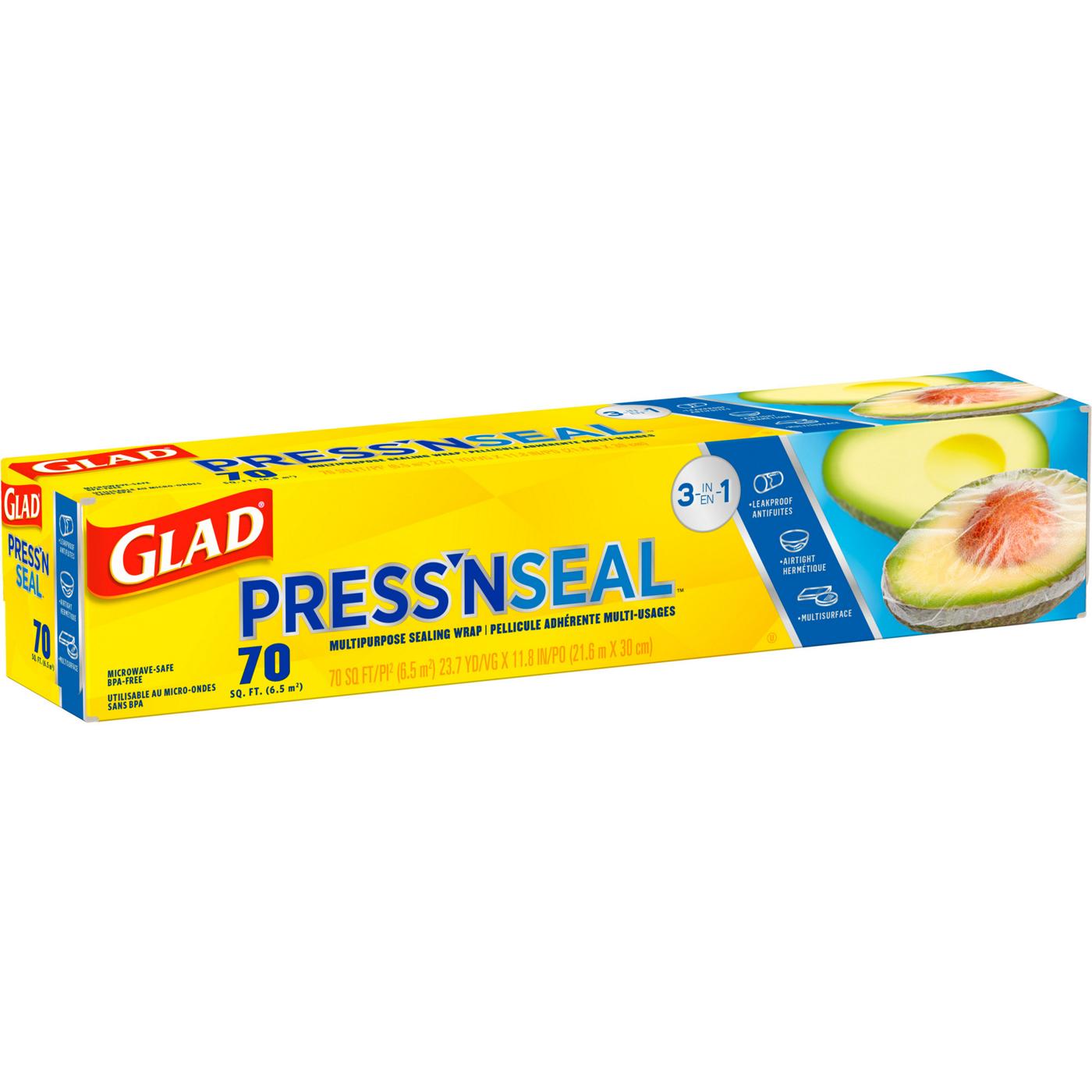 Glad Press'n Seal Multipurpose Sealing Wrap - Shop Foil & plastic wrap ...