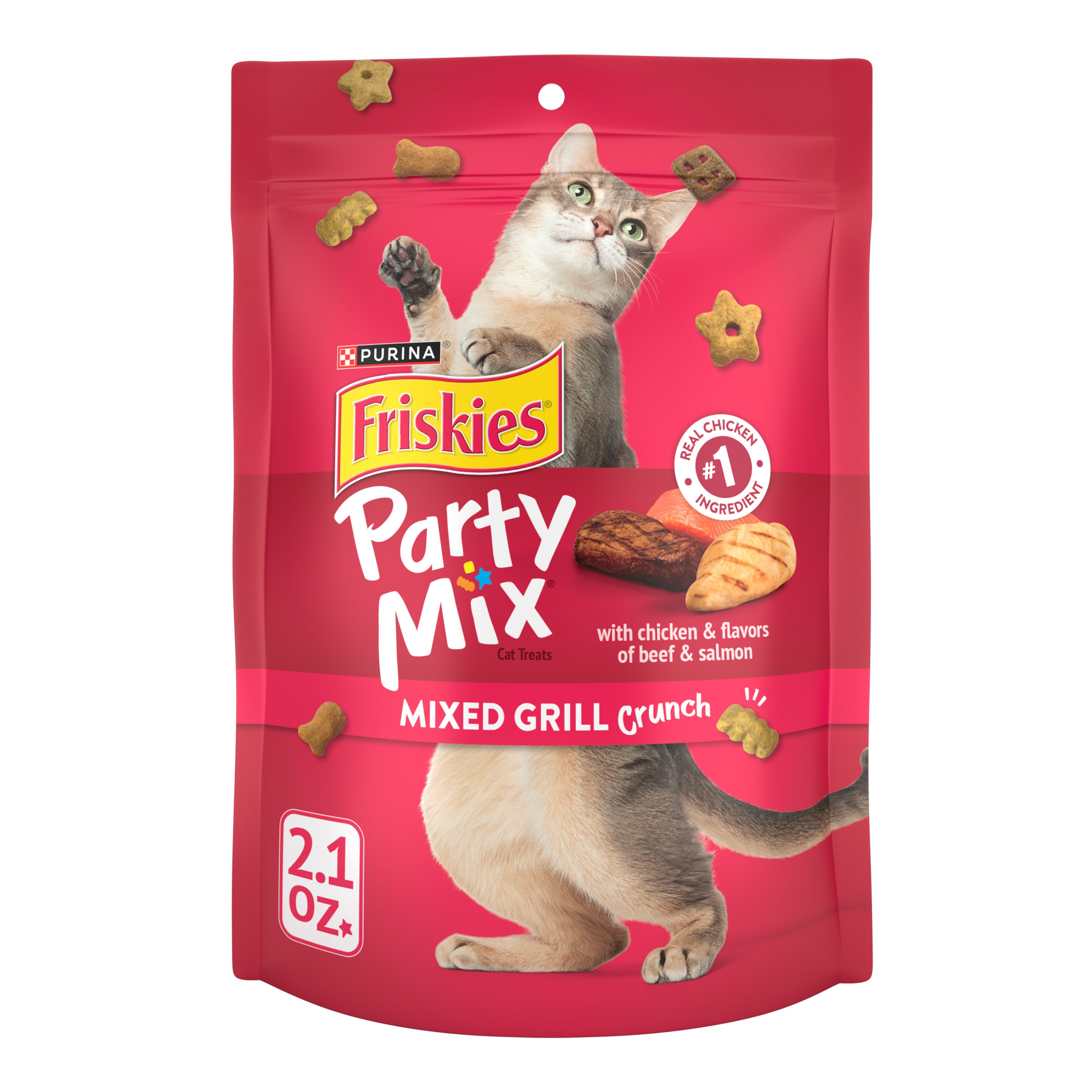 Friskies Purina Friskies Made in USA Facilities Cat Treats, Party Mix ...
