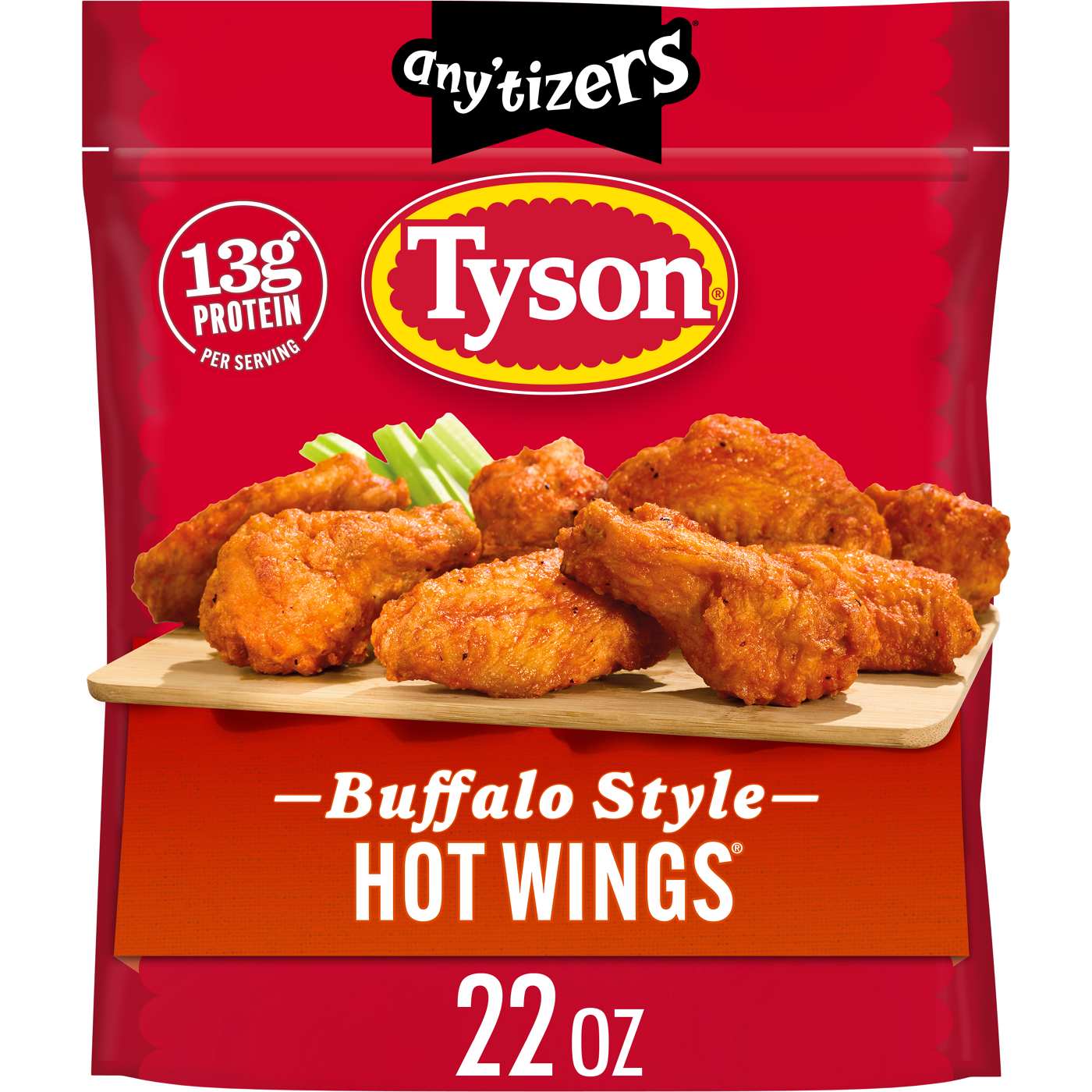 Tyson Any'tizers Frozen Buffalo Style Hot Wings - Shop Chicken at H-E-B