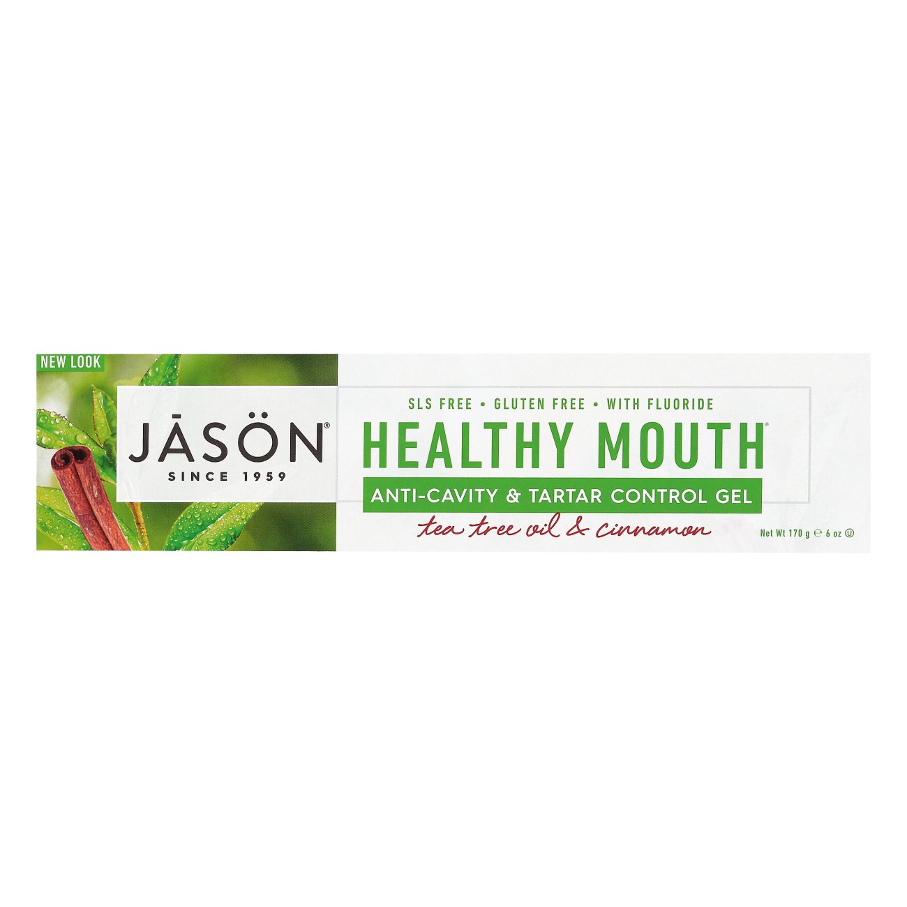 Jason Healthy Mouth All Natural Tartar Control Tea Tree Oil & Cinnamon ...