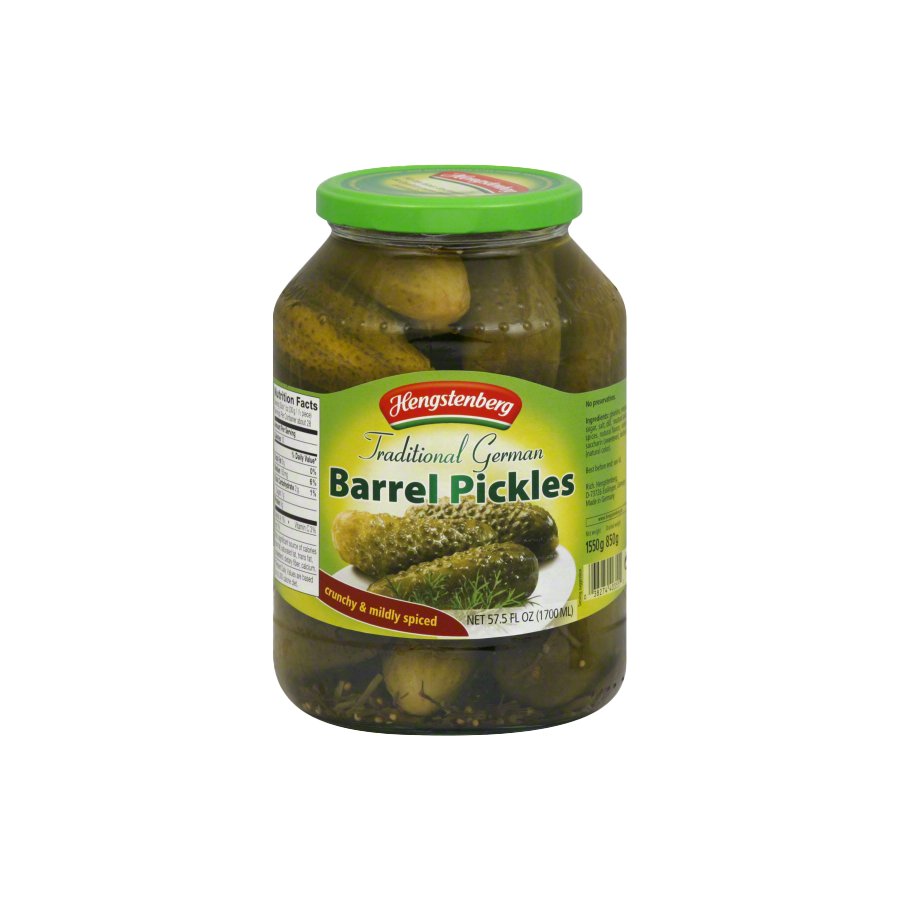Hengstenberg Barrel Traditional German Pickles, 57.5 oz | Central ...