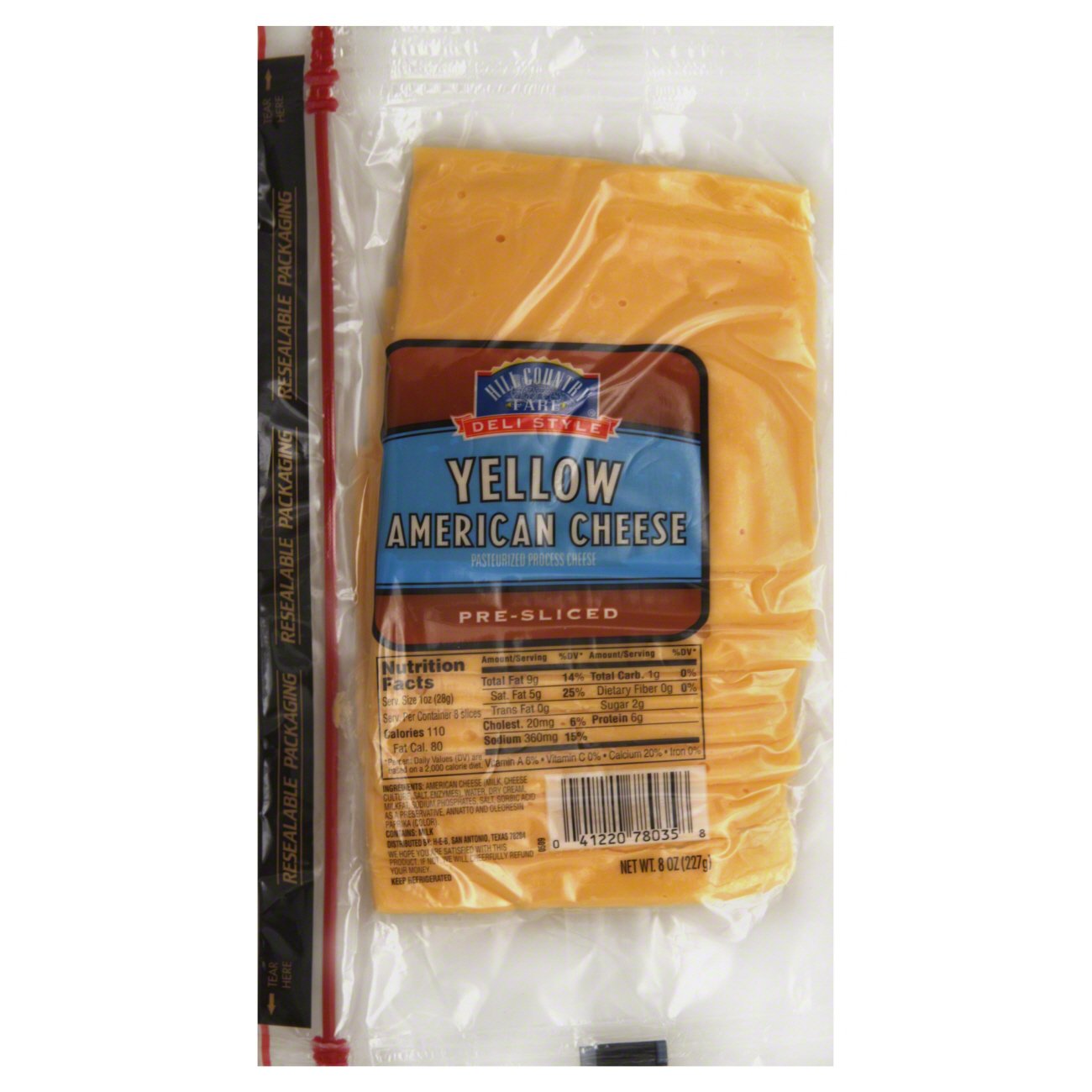 Hill Country Fare Deli Style American Yellow Cheese - Shop Cheese at H-E-B