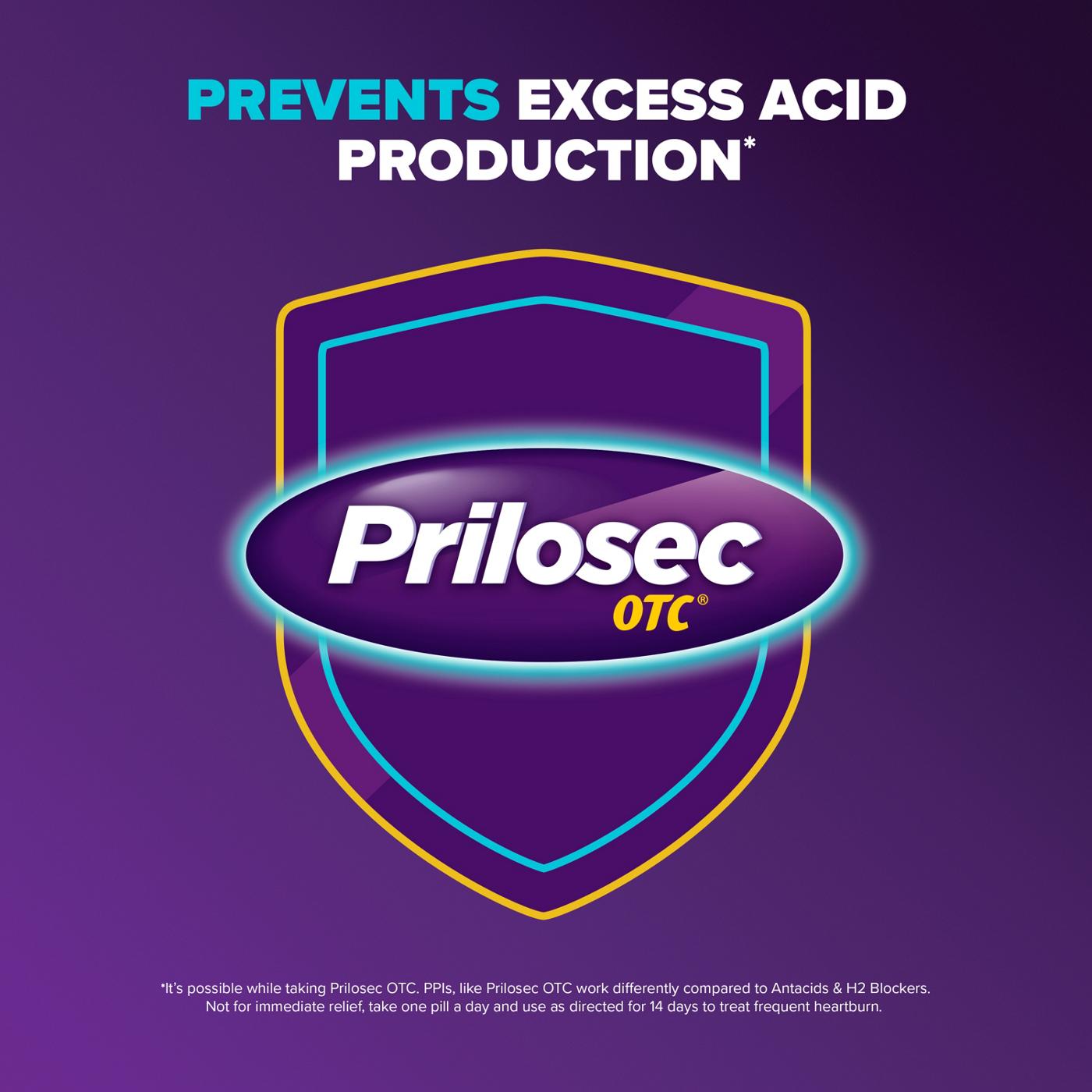 Prilosec OTC Omeprazole Delayed Release Tablets, Acid Reducer for ...
