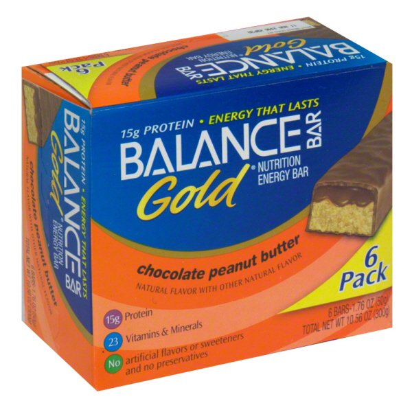 Balance Bar Gold Chocolate Peanut Butter Nutrition Energy Bar - Shop ...