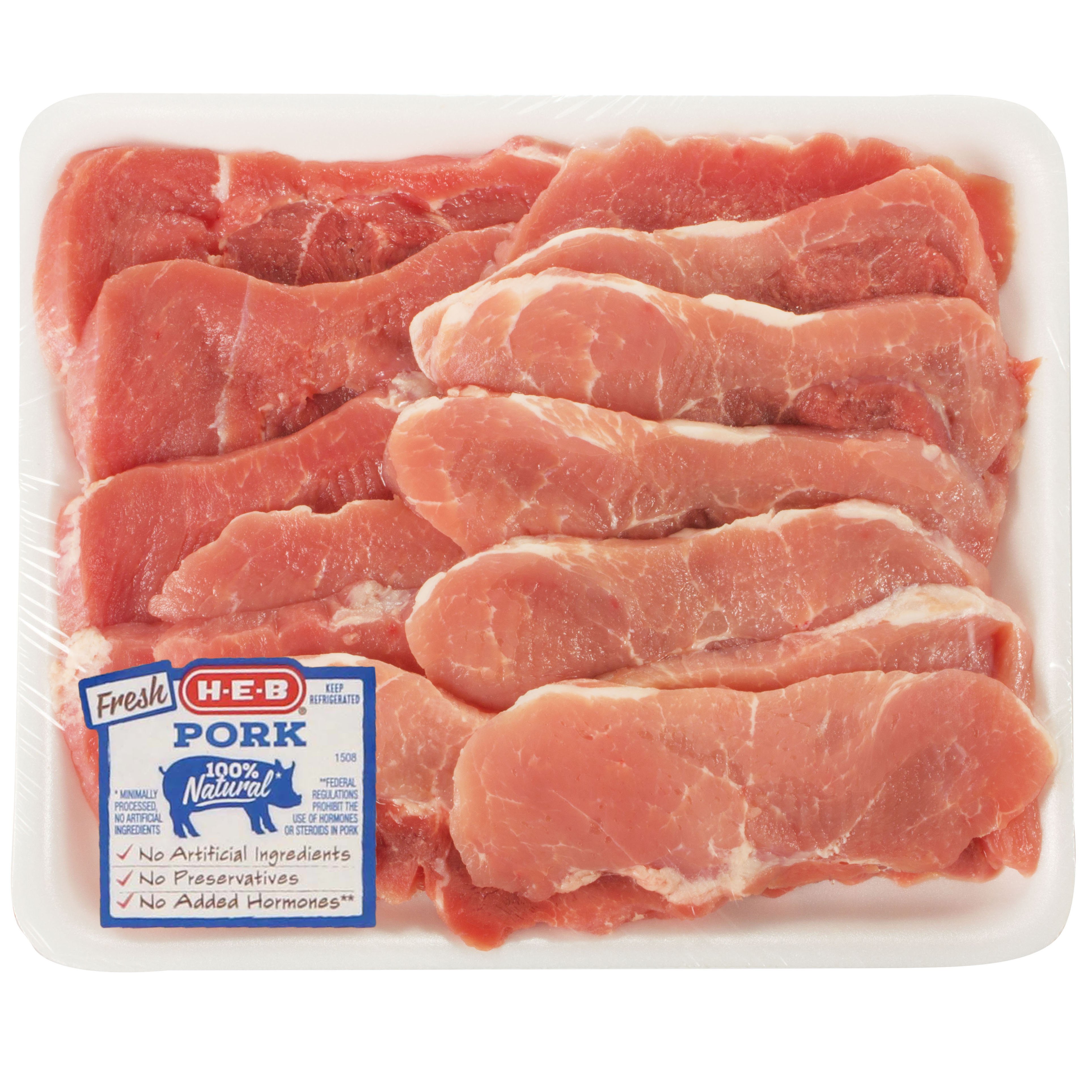 H-E-B Boneless Sirloin Pork Chops, Thin Cut - Value Pack - Shop Pork at ...