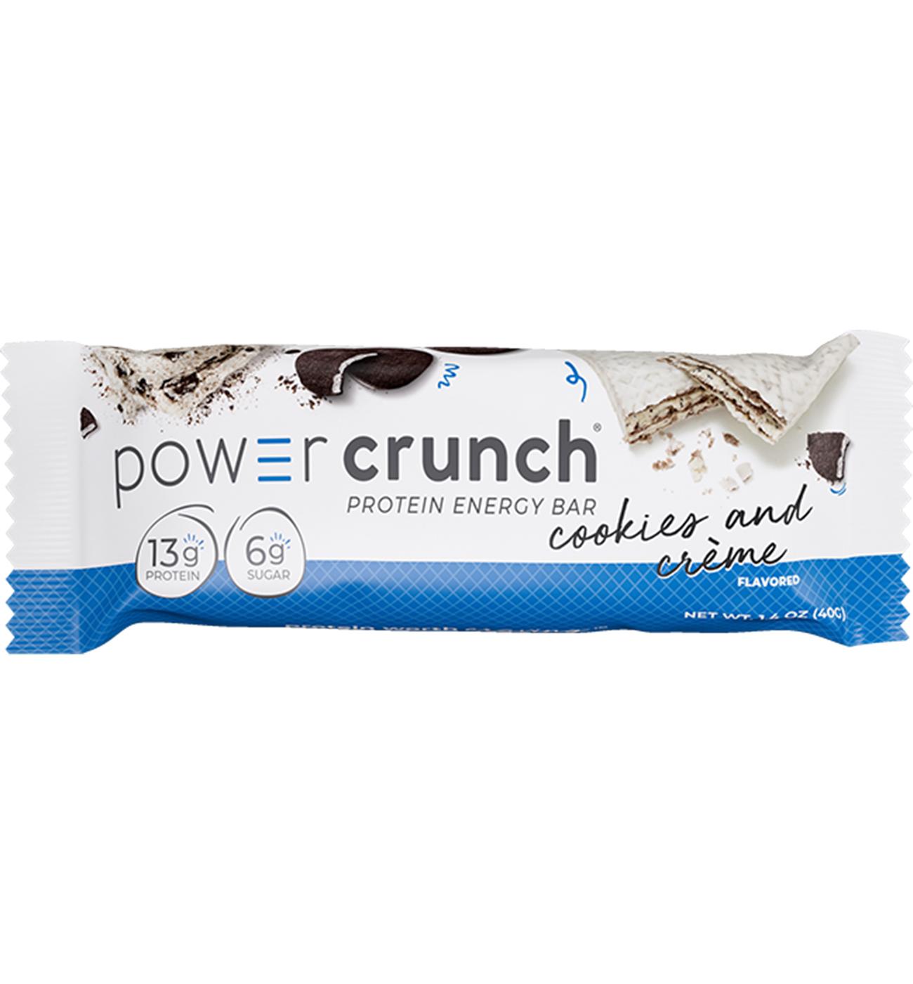 Power Crunch 13g Protein Energy Bar - Cookies & Crème - Shop Granola ...