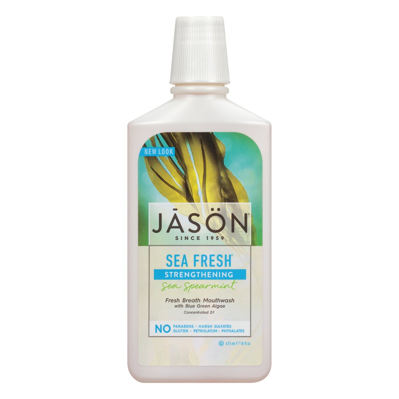Jason Sea Fresh Strengthening Sea Spearmint Mouthwash, 16 oz | Central ...
