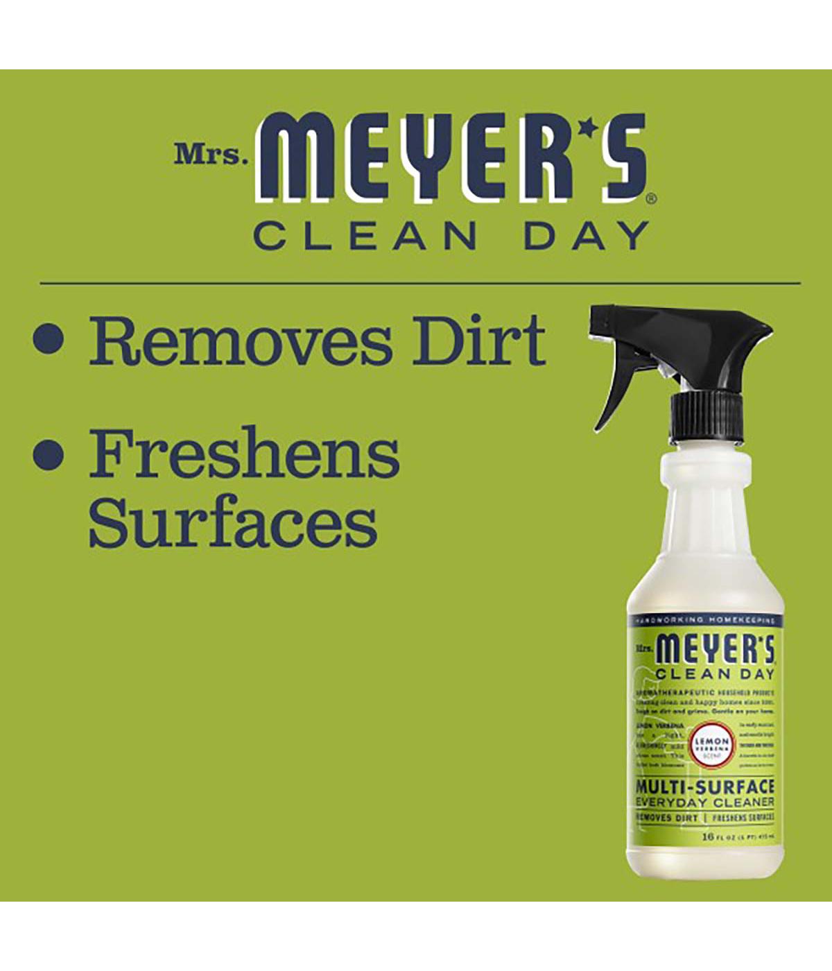 Mrs. Meyer's Clean Day Lemon Verbena Scent Multi-Surface Everyday ...