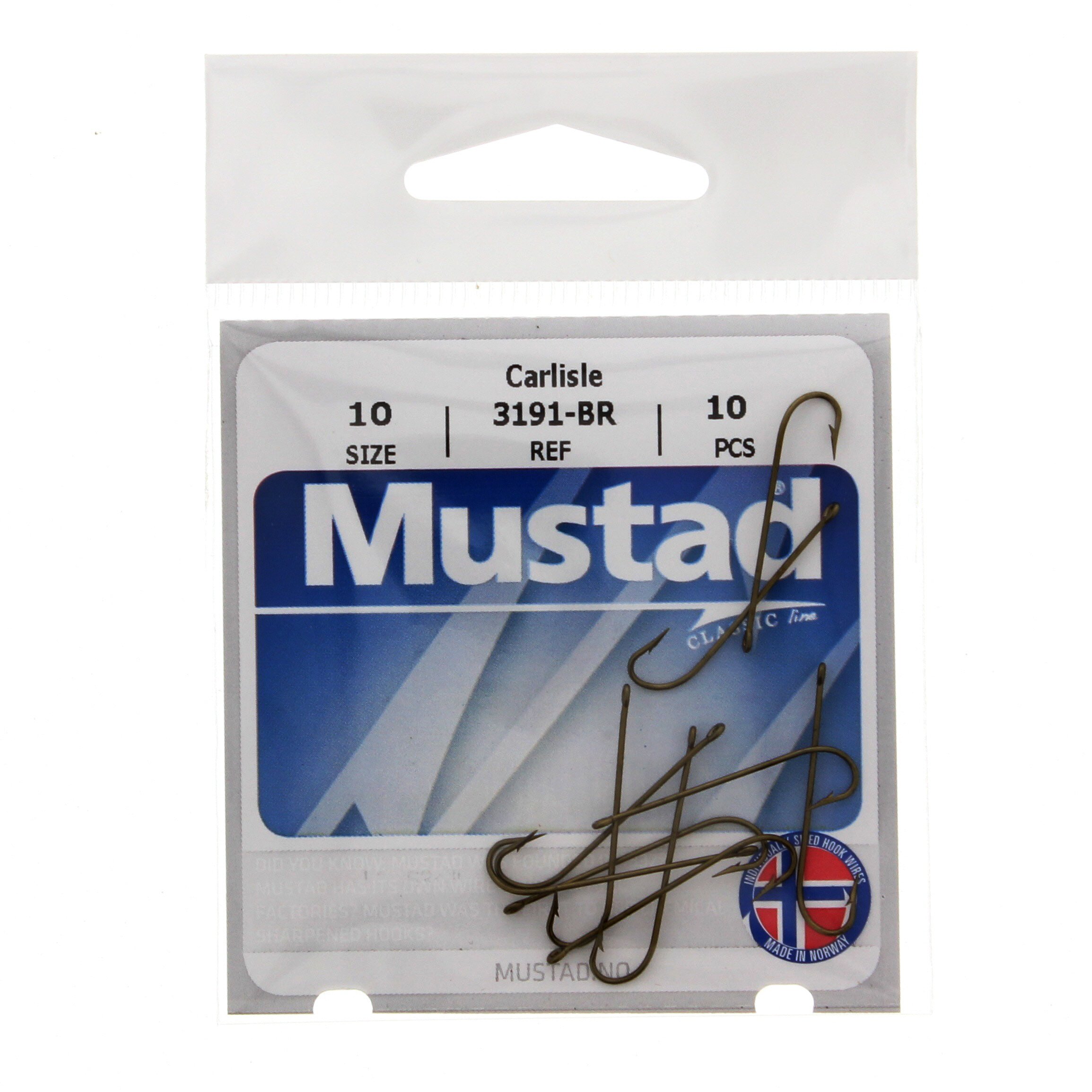 Mustad Carlisle 3191-BR Hook, Size 10 - Shop Fishing at H-E-B