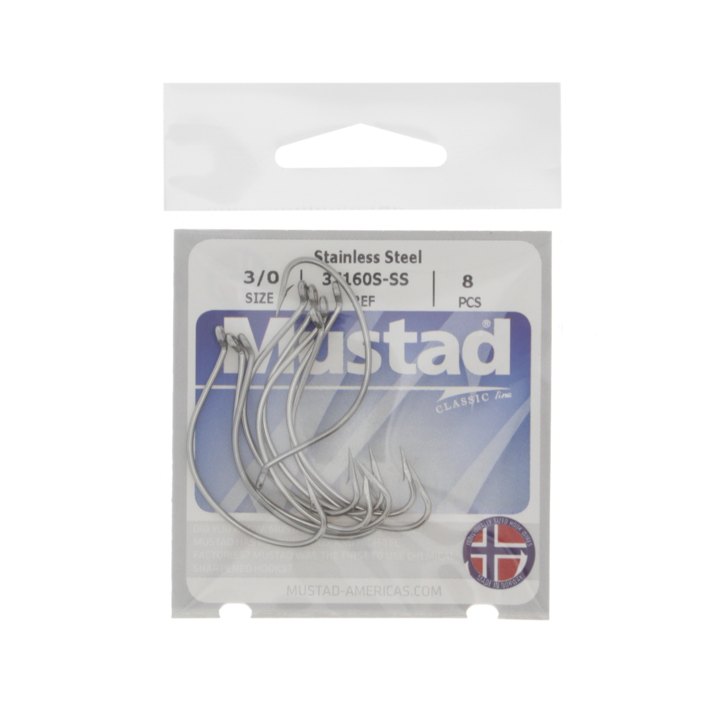 Mustad Stainless Steel Hook Size 3/0 - Shop Fishing at H-E-B
