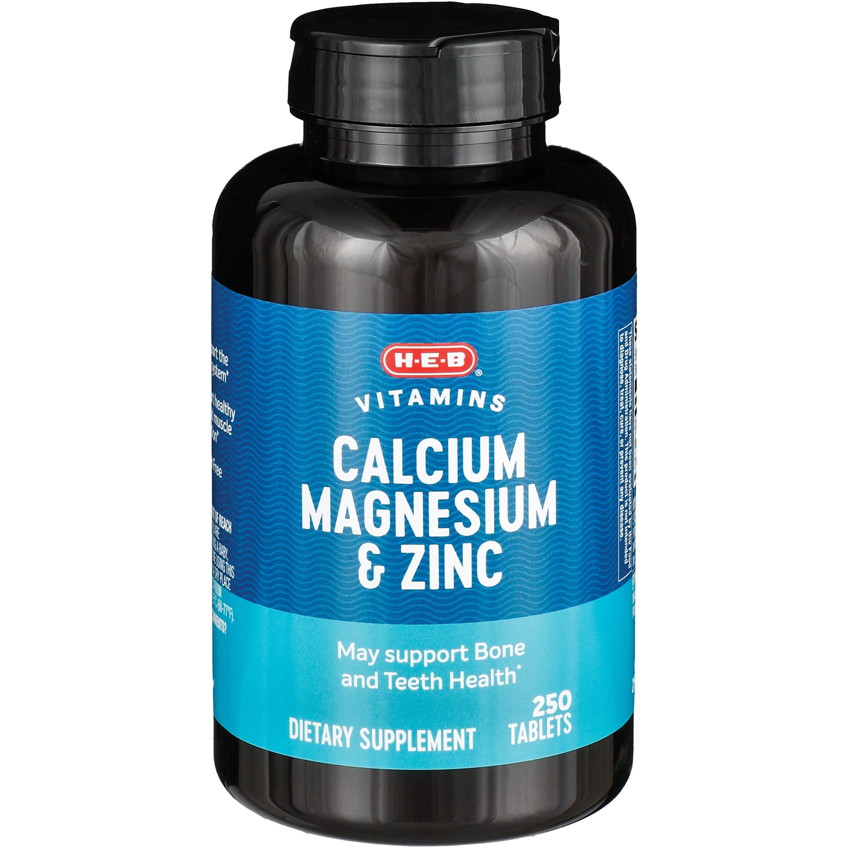 H-E-B Vitamins Calcium Magnesium & Zinc Tablets - Shop Minerals at H-E-B