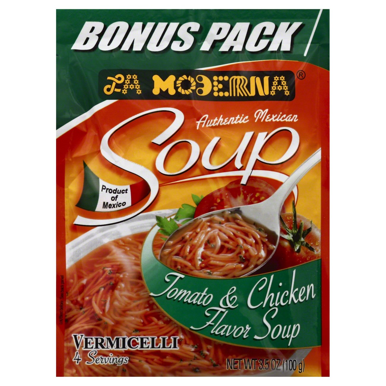 La Moderna Tomato & Chicken Flavor Vermicelli Soup - Shop Soups & chili ...
