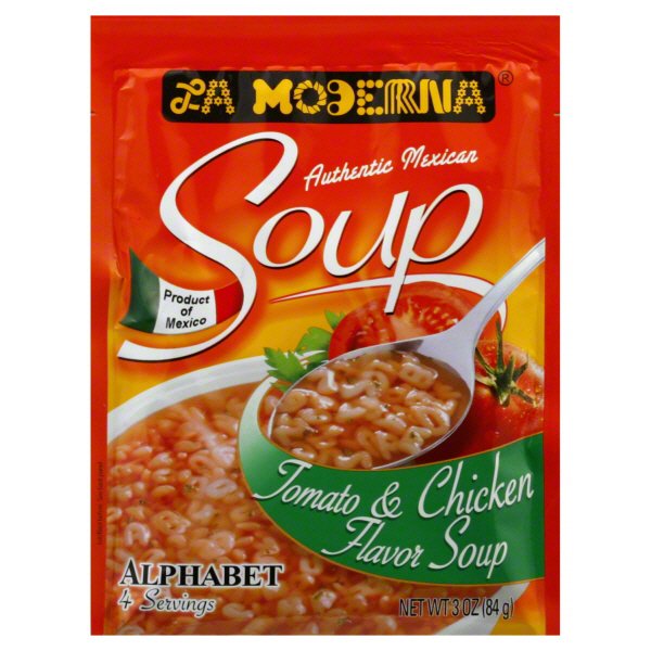La Moderna Alphabet Tomato & Chicken Flavor Authentic Mexican Soup ...