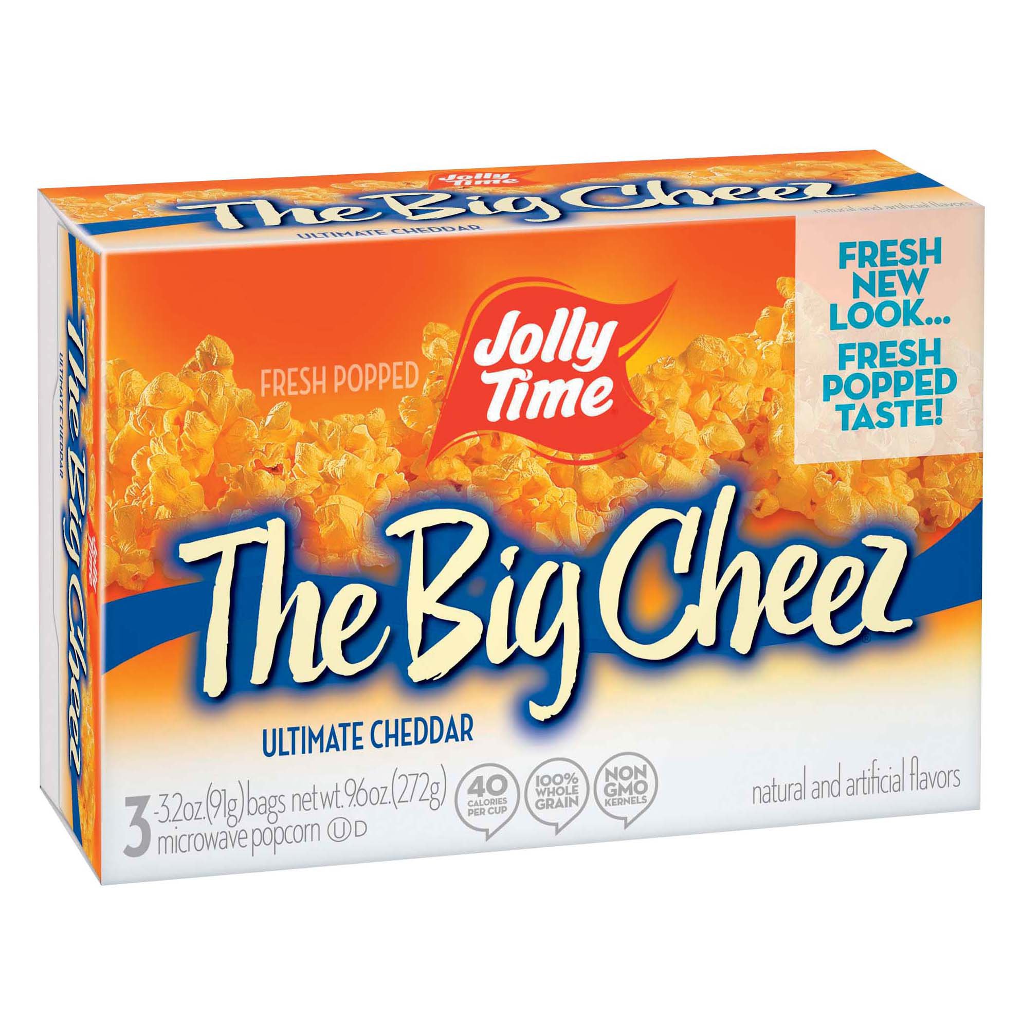 Jolly Time The Big Cheez Ultimate Cheddar Microwave Popcorn - Shop ...
