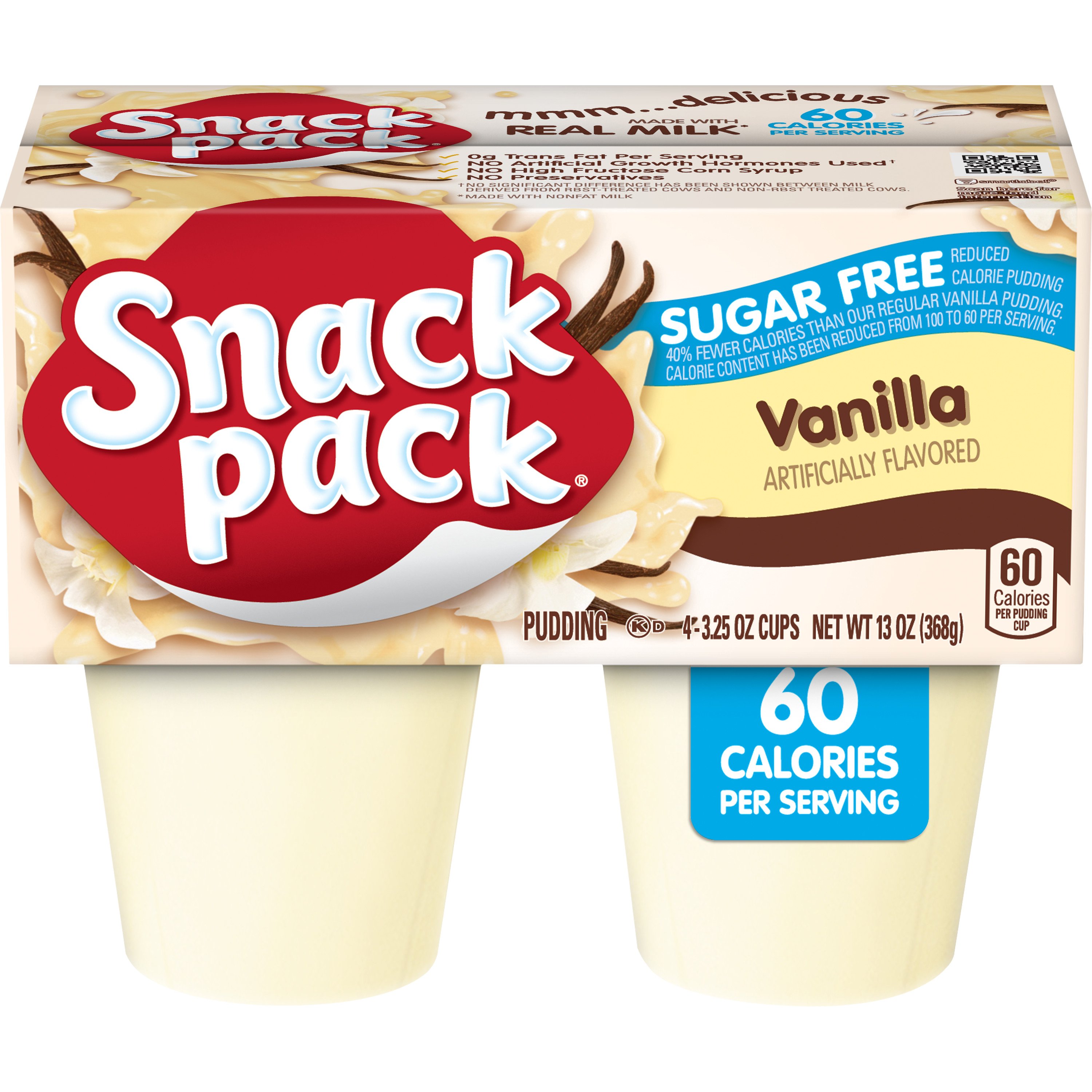Snack Pack Sugar Free Vanilla Pudding Cups - Shop Pudding & gelatin at ...