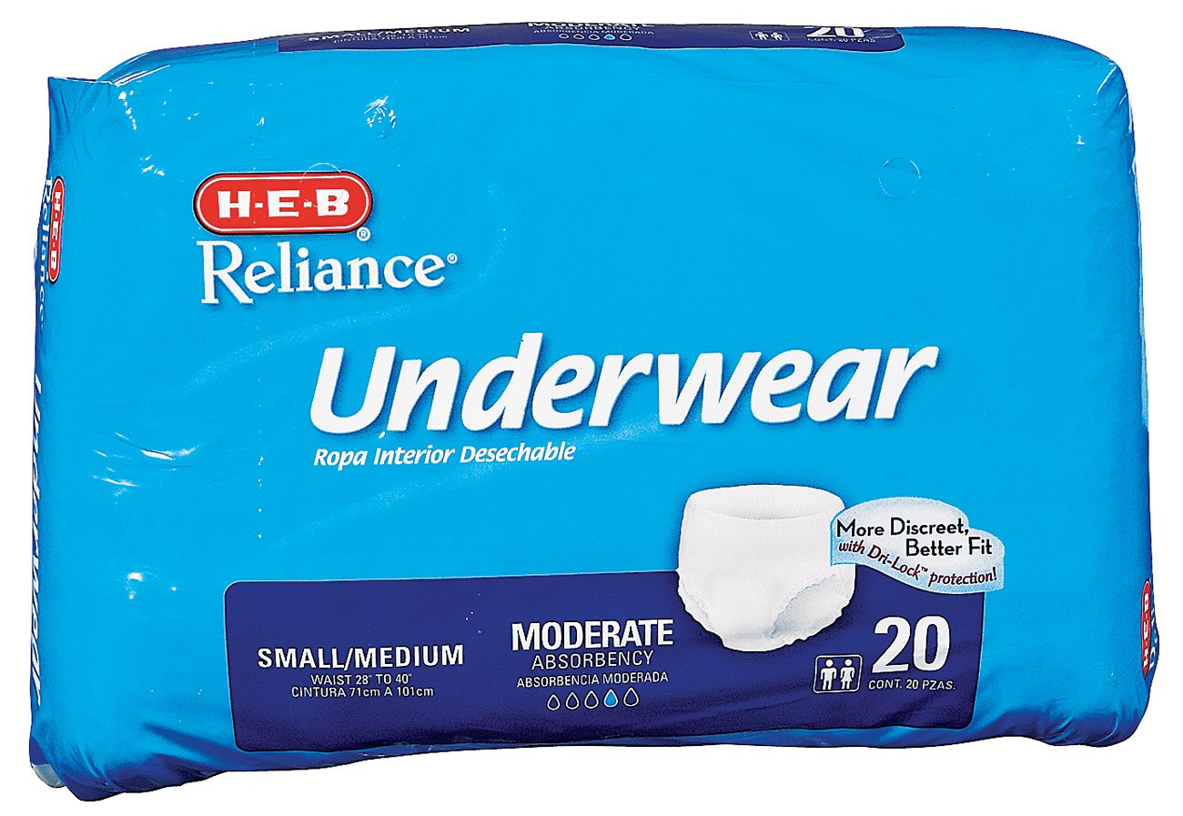 H-E-B Reliance Underwear Small/Medium Moderate Absorbency - Shop ...