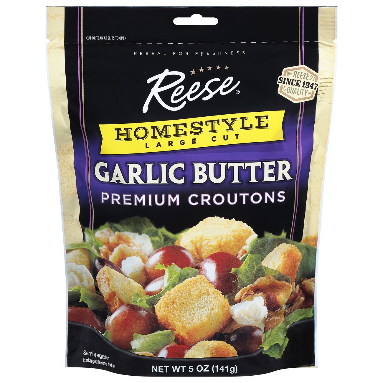Reese Homestyle Garlic Butter Premium Large Cut Croutons - Shop Salad ...