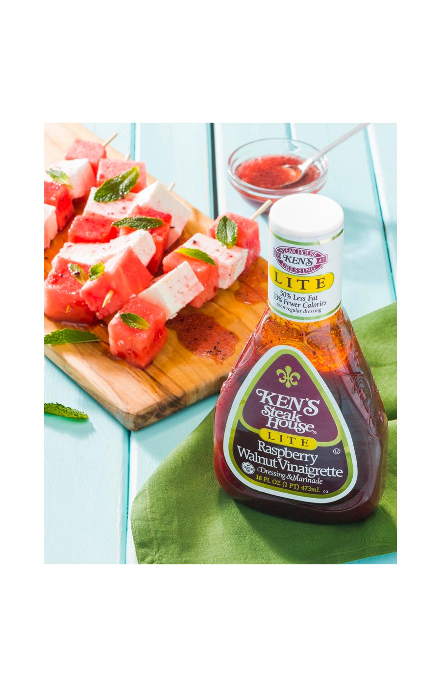 Ken's Steak House Lite Raspberry Walnut Vinaigrette Dressing & Marinade ...