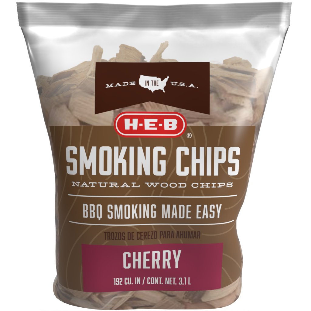 H-E-B Natural Cherrywood Smoking Chips, 192 cu. in. | Central Market ...