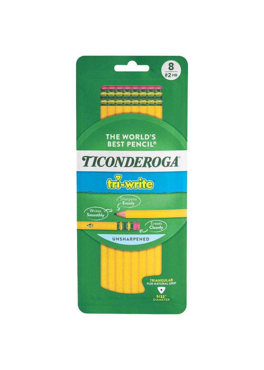 Ticonderoga Tri-Write No.2 Triangular Wooden Pencils - Shop Pencils at ...