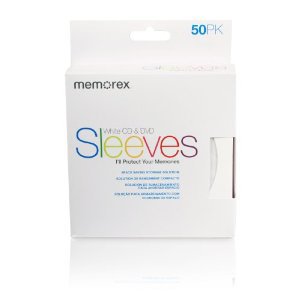 Memorex White CD & DVD Sleeves - Shop Blank DVDs & CDs at H-E-B